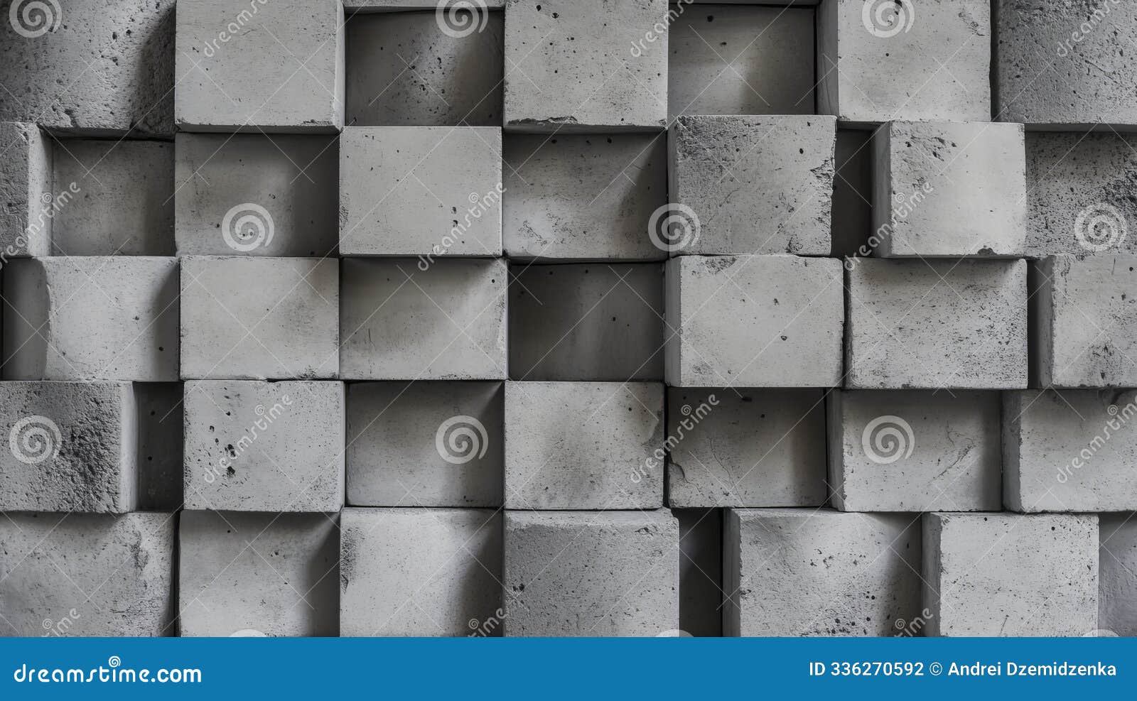 The Background of a 3D Square Wall, with Tiles on it. a Concrete, Tile ...