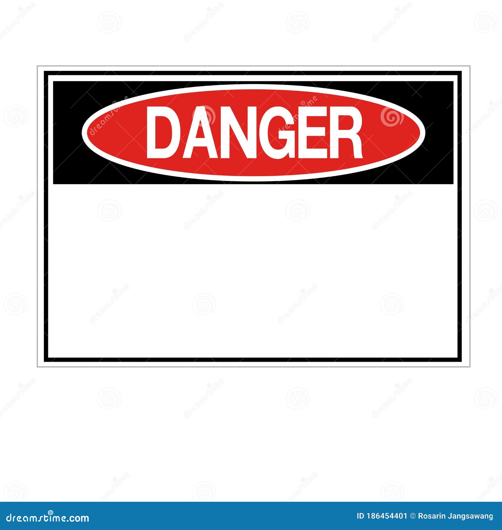 Background Danger Blank Symbol Sign,Vector Illustration, Isolate On ...