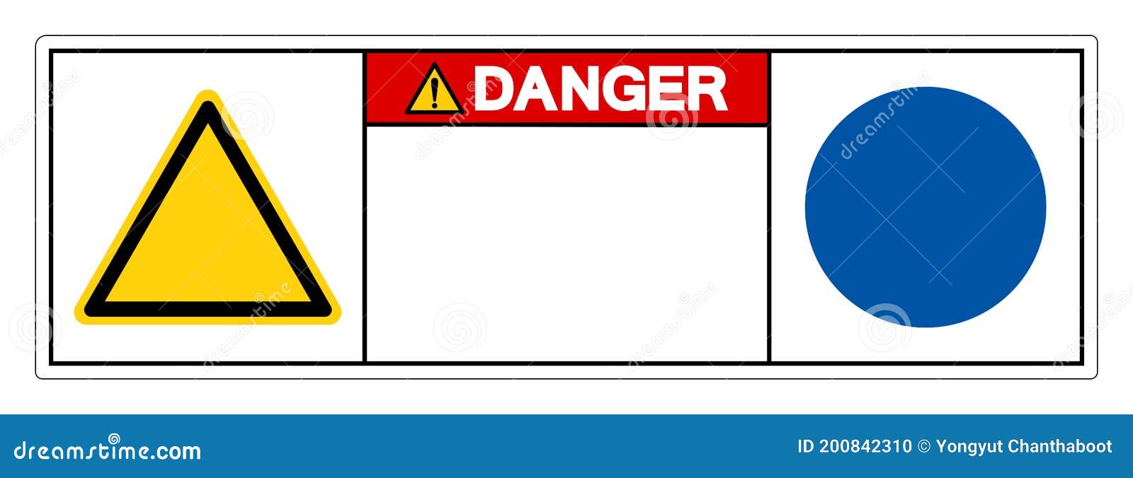 Background Danger Blank Symbol Sign,Vector Illustration, Isolate on ...