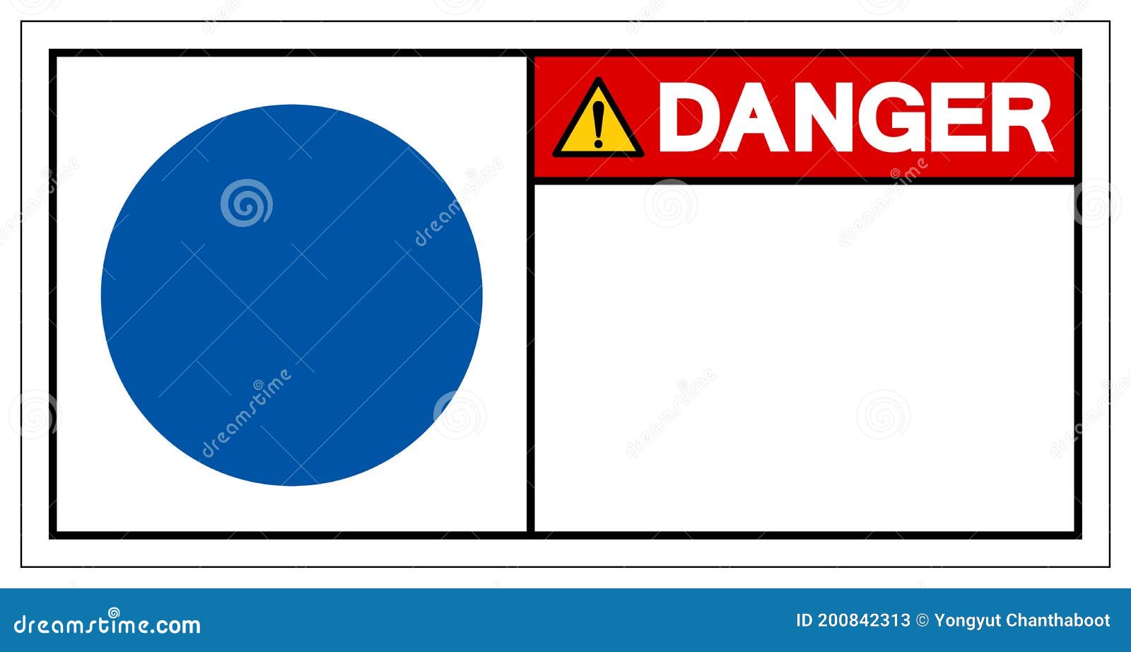 Background Danger Blank Symbol Sign,Vector Illustration, Isolate on ...