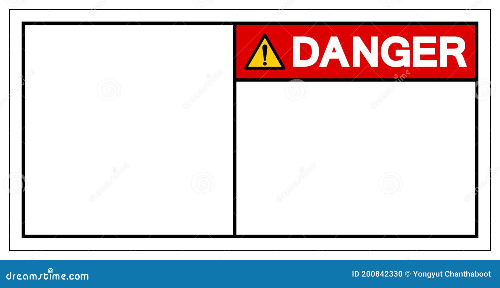 Danger Blank Sign Cartoon Vector | CartoonDealer.com #17233603