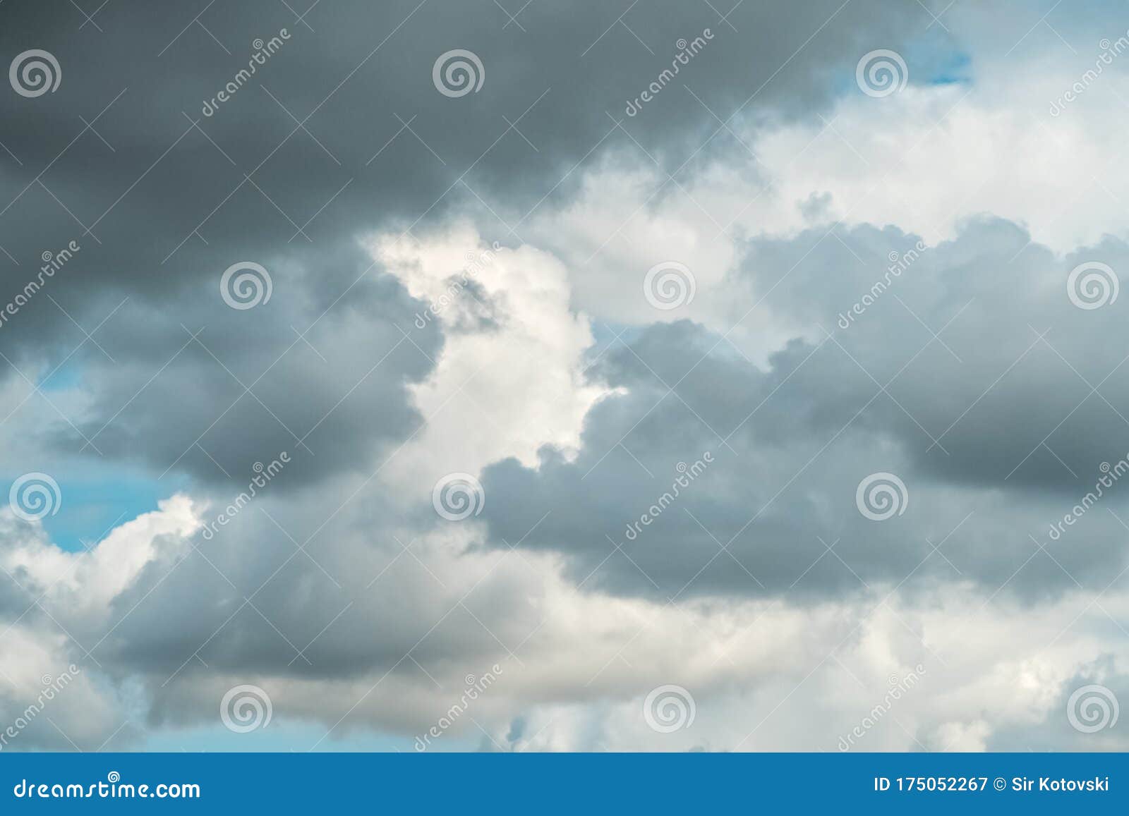 Dark Rainy Clouds Covered Overcast Sky Stock Image - Image of weather ...