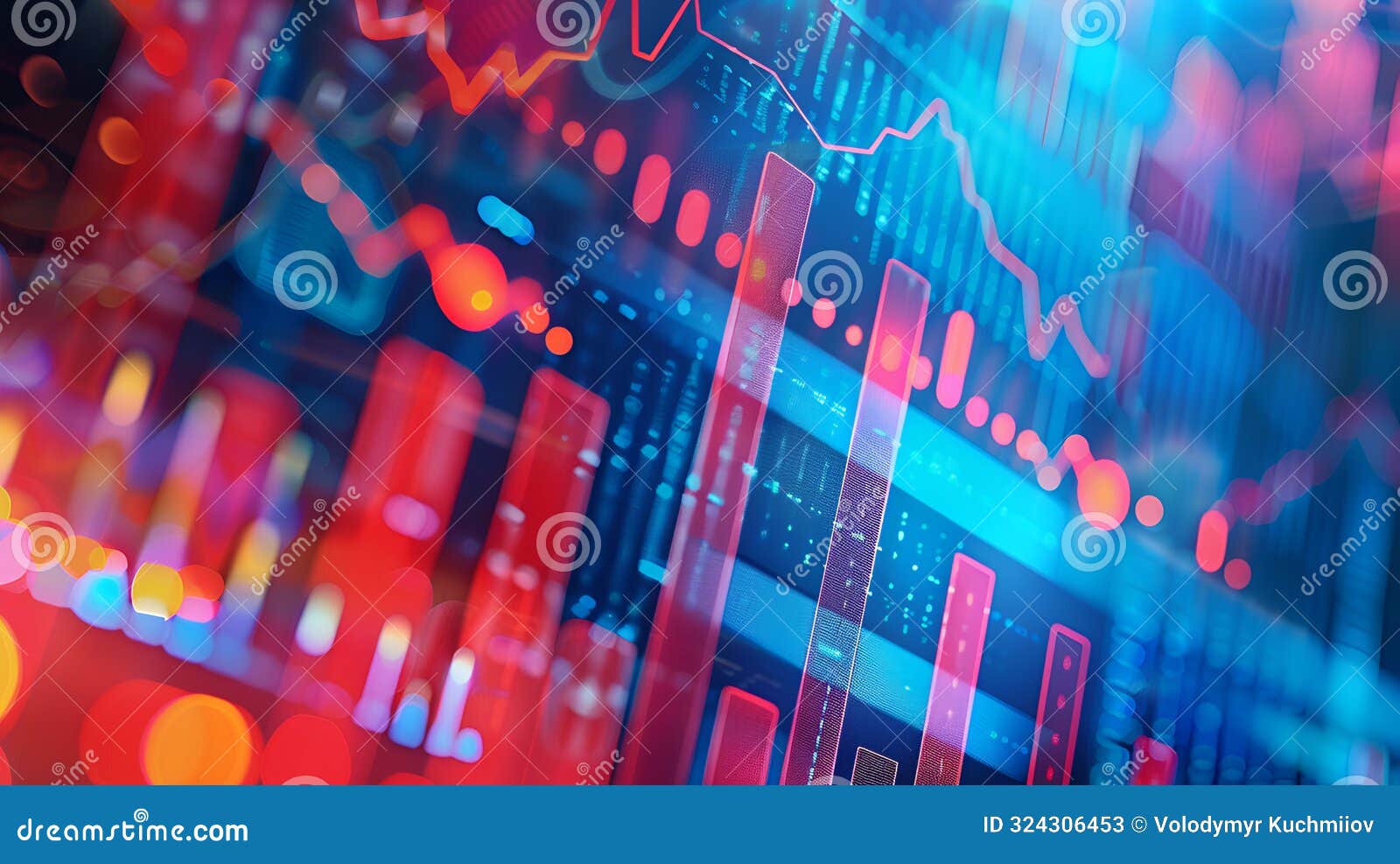 Background for Data Analysis in Vector Illustration Style Stock ...