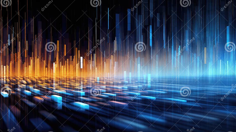 Background Data Flow Matrix Stock Illustration - Illustration of ...