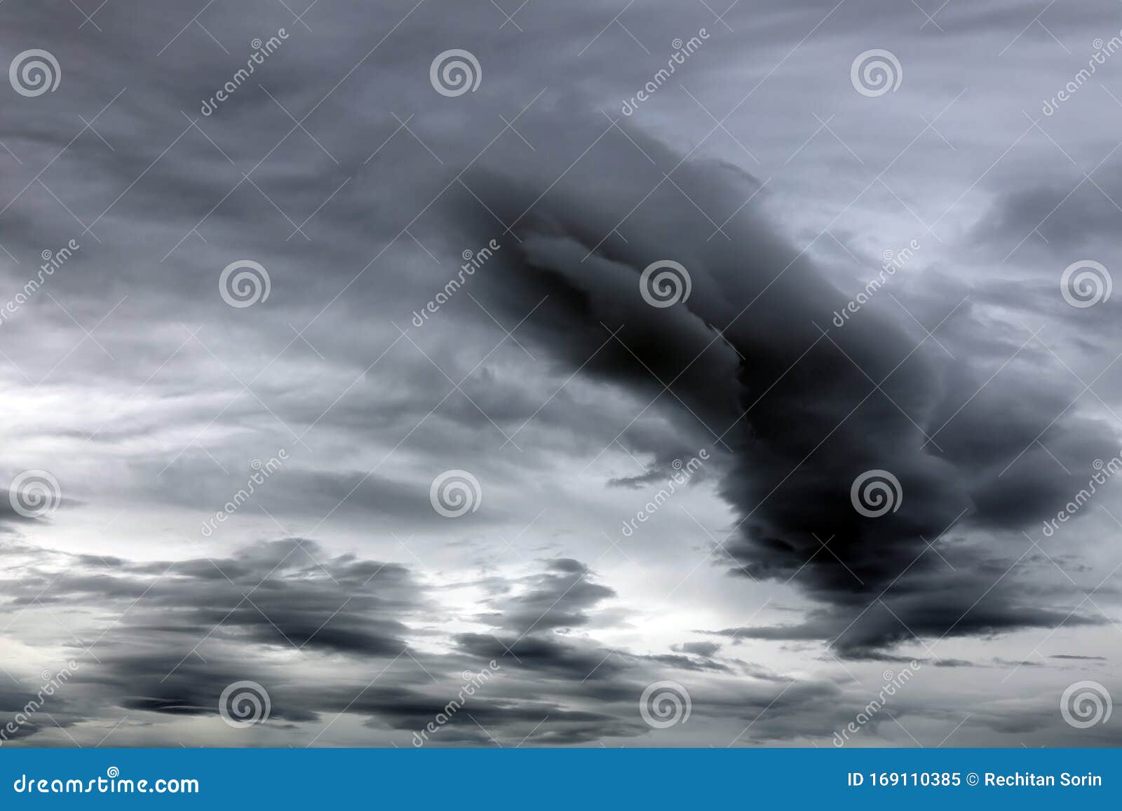 Dramatic Sky with Stormy Clouds. Stock Image - Image of dramatic ...
