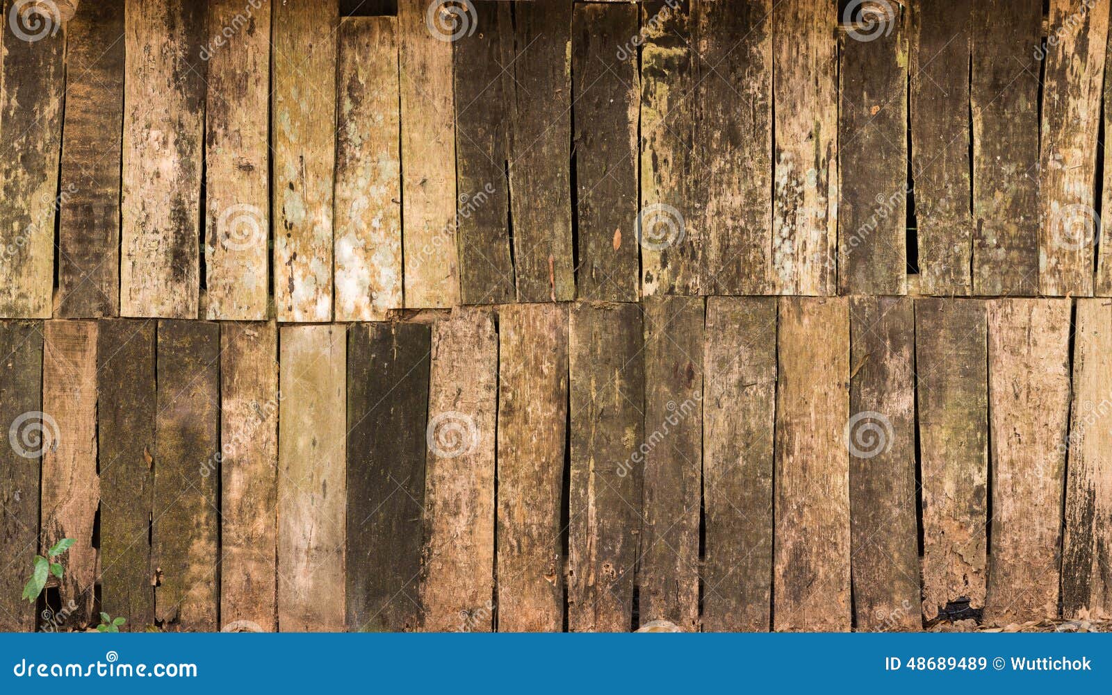 Background of Decay Wood on Old Cottage Wall Surface Stock Image ...