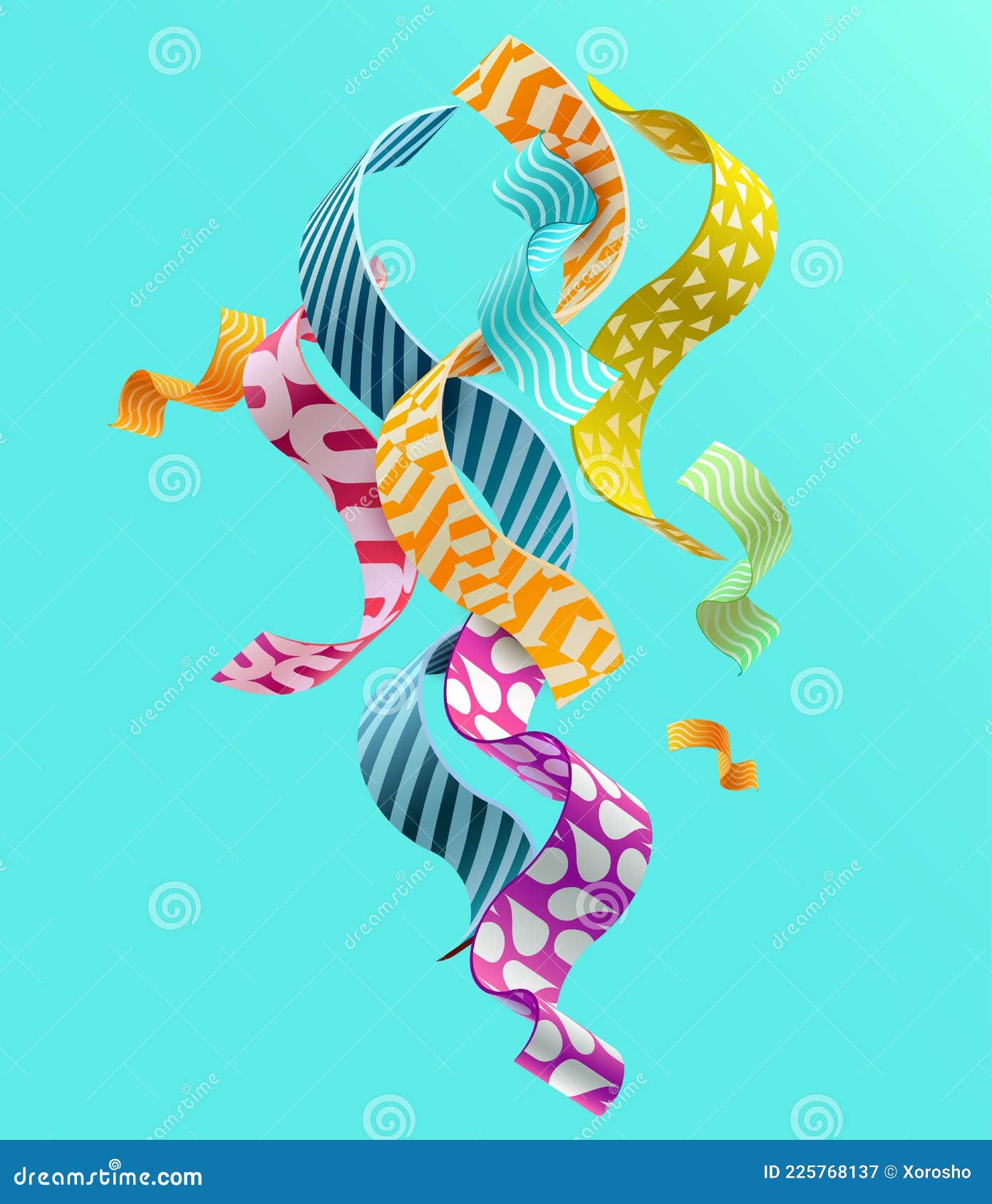 Background of Decorative Wavy Lines Stock Vector - Illustration of ...