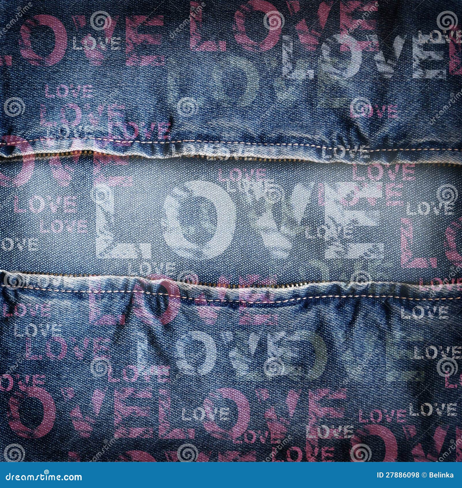 Background Denim Love Texture Stock Illustration - Illustration of love ...