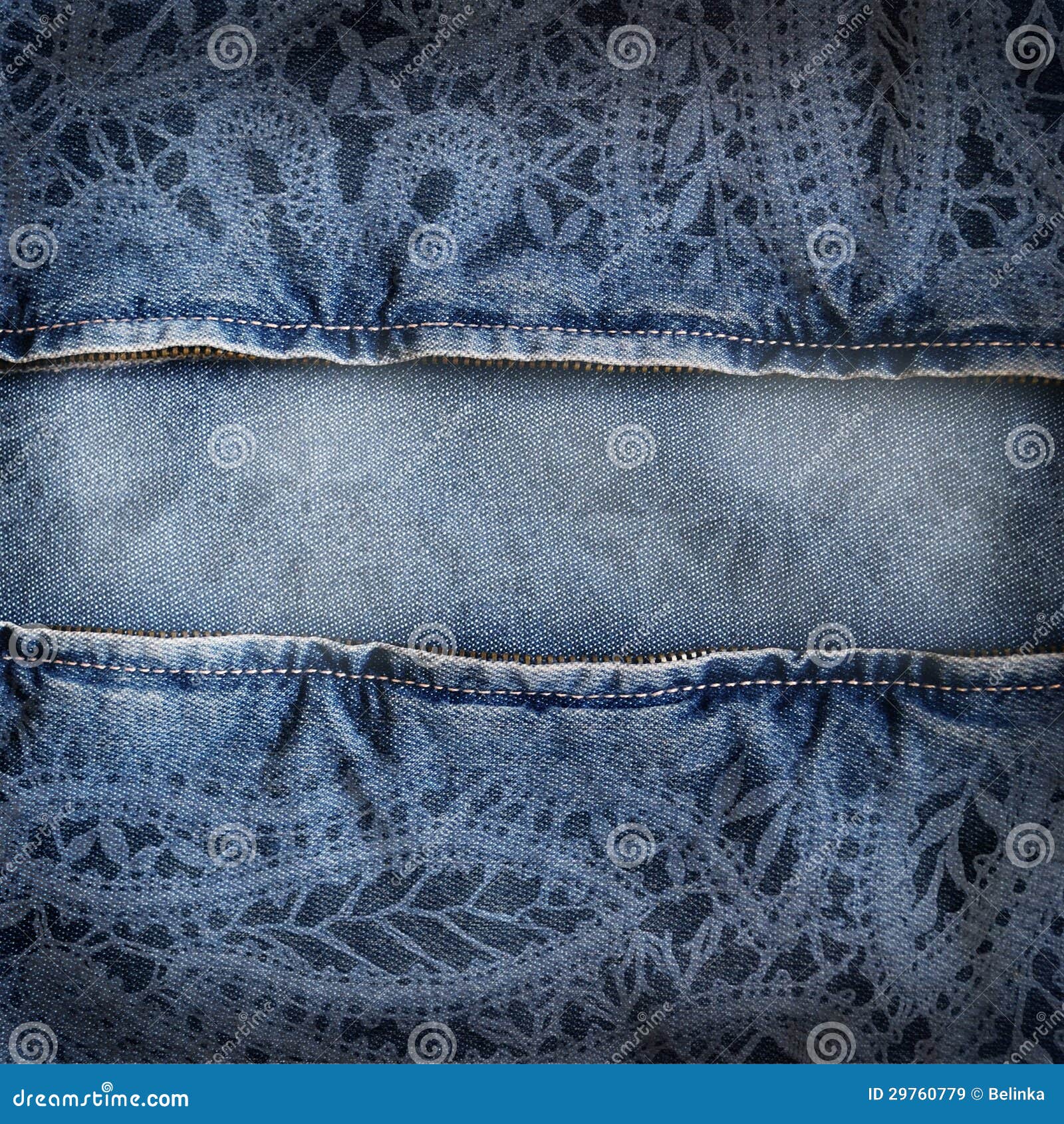 Background Denim Texture with Lace Pattern Stock Illustration ...