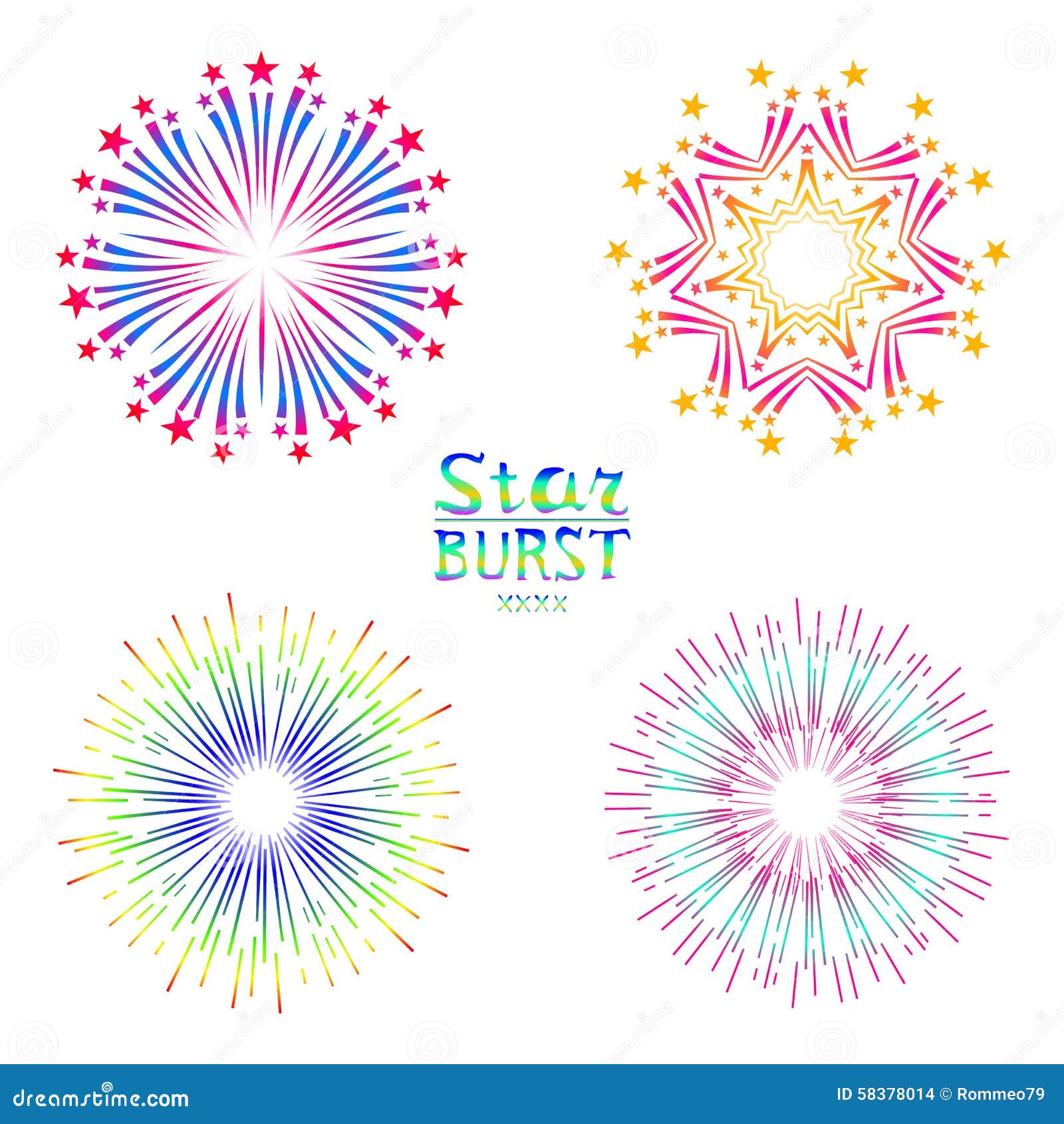 Background Design with Abstract Fireworks and Salute. Stock Vector ...