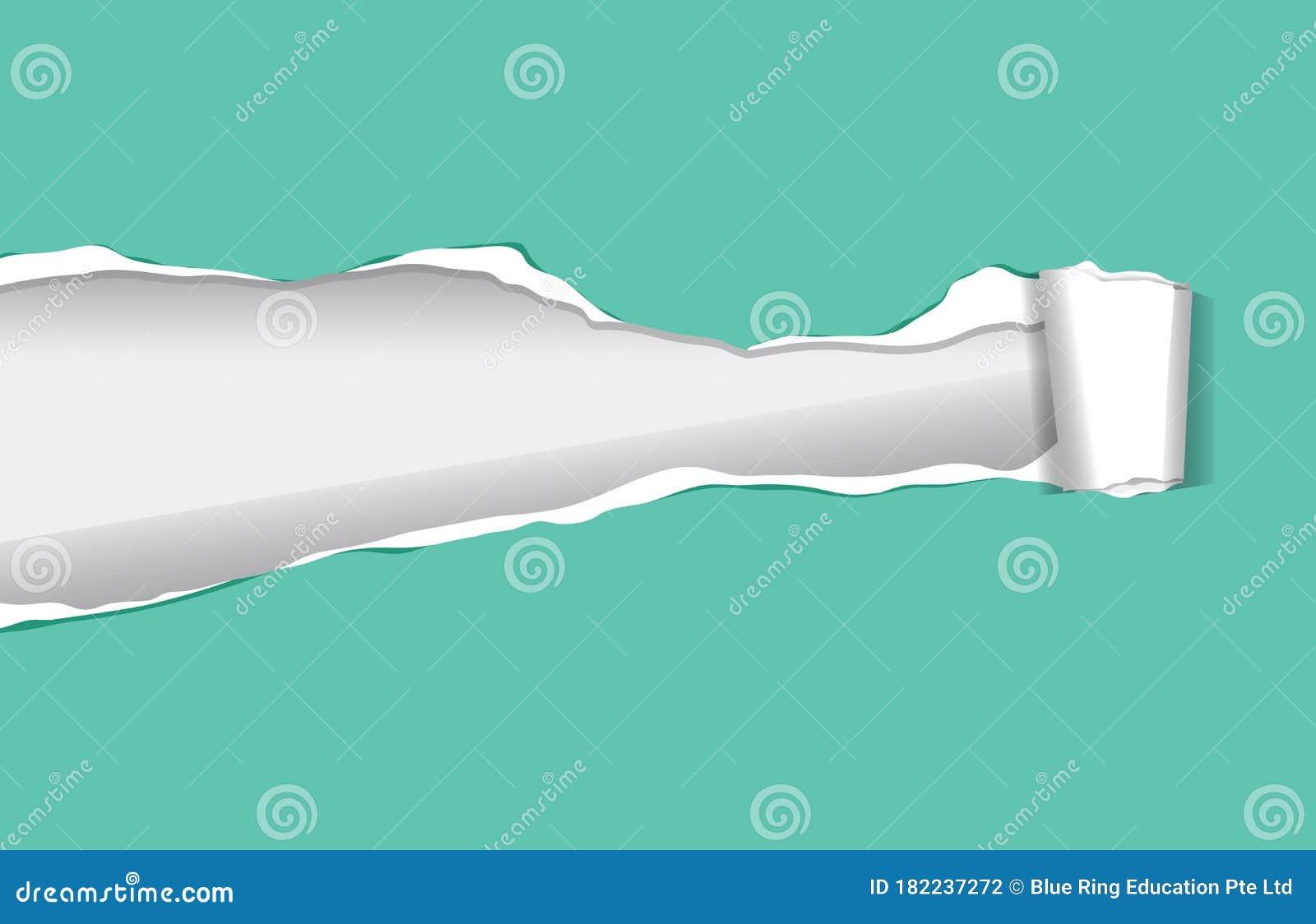 Background Design with Blue Paper Ripping Stock Vector - Illustration ...