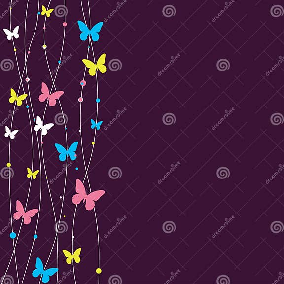 Background Design with Butterfly. Stock Vector - Illustration of ...