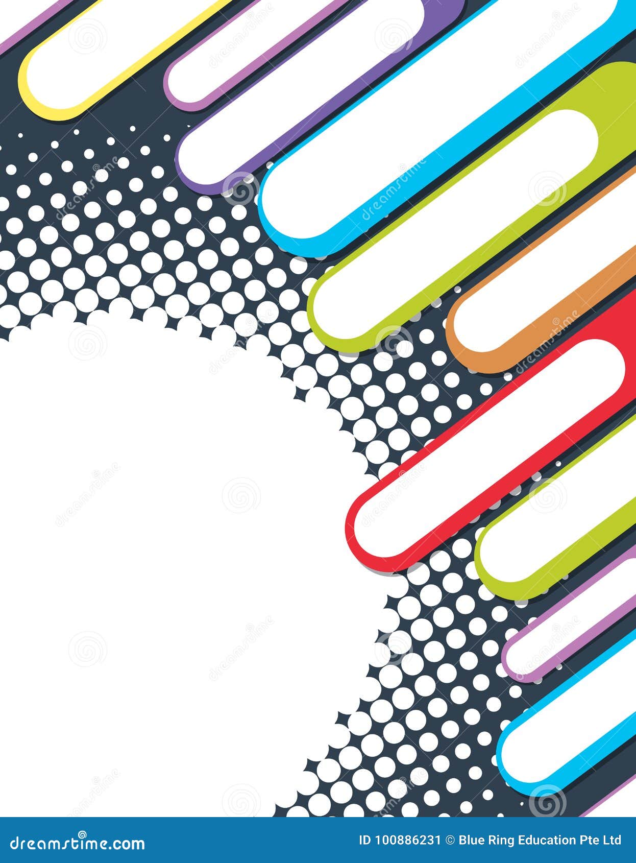 Background Design with Colorful Bars Stock Vector - Illustration of ...