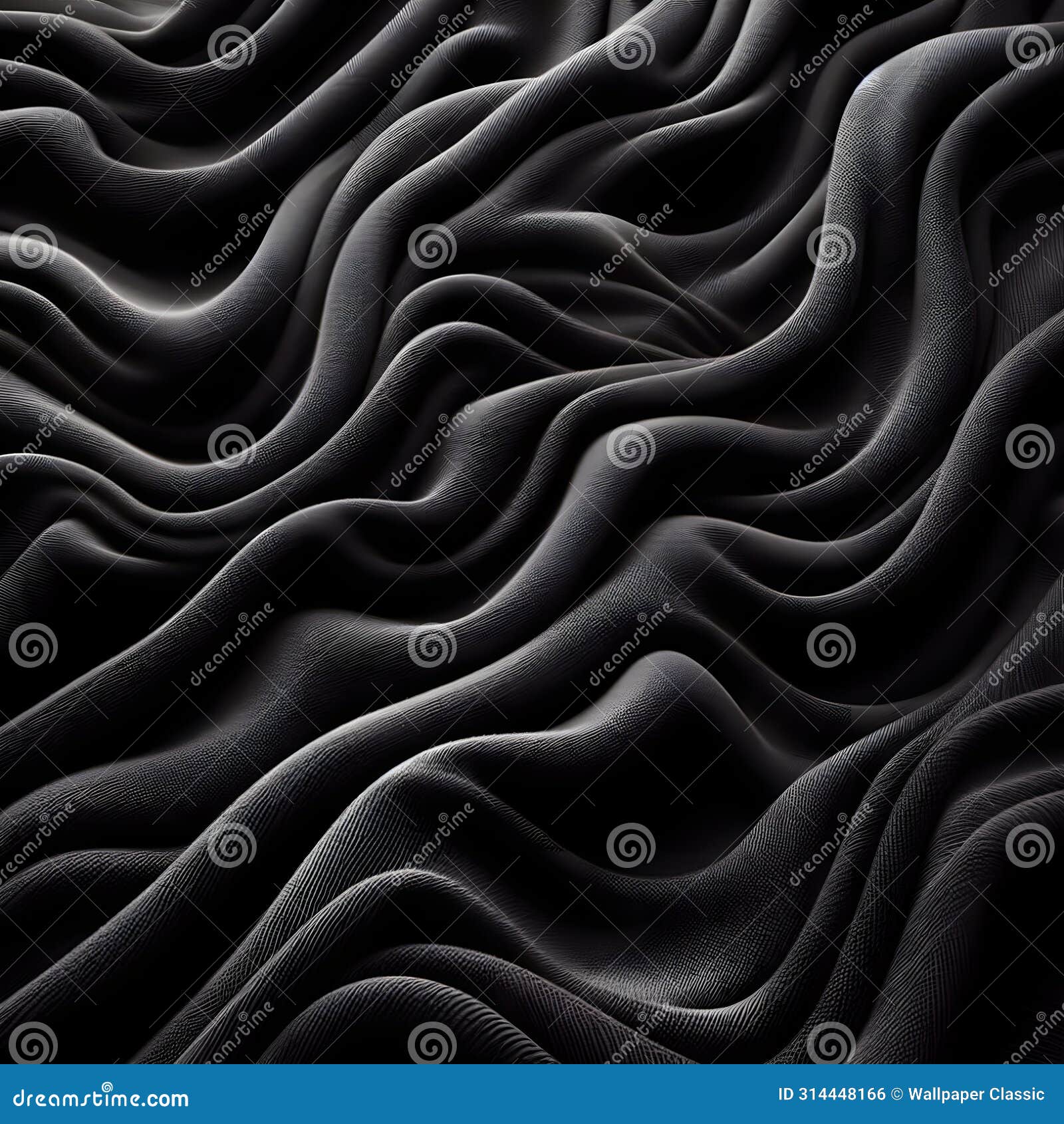 Background Design 3d Fabric Waves Black Ai Generator Stock Photo ...