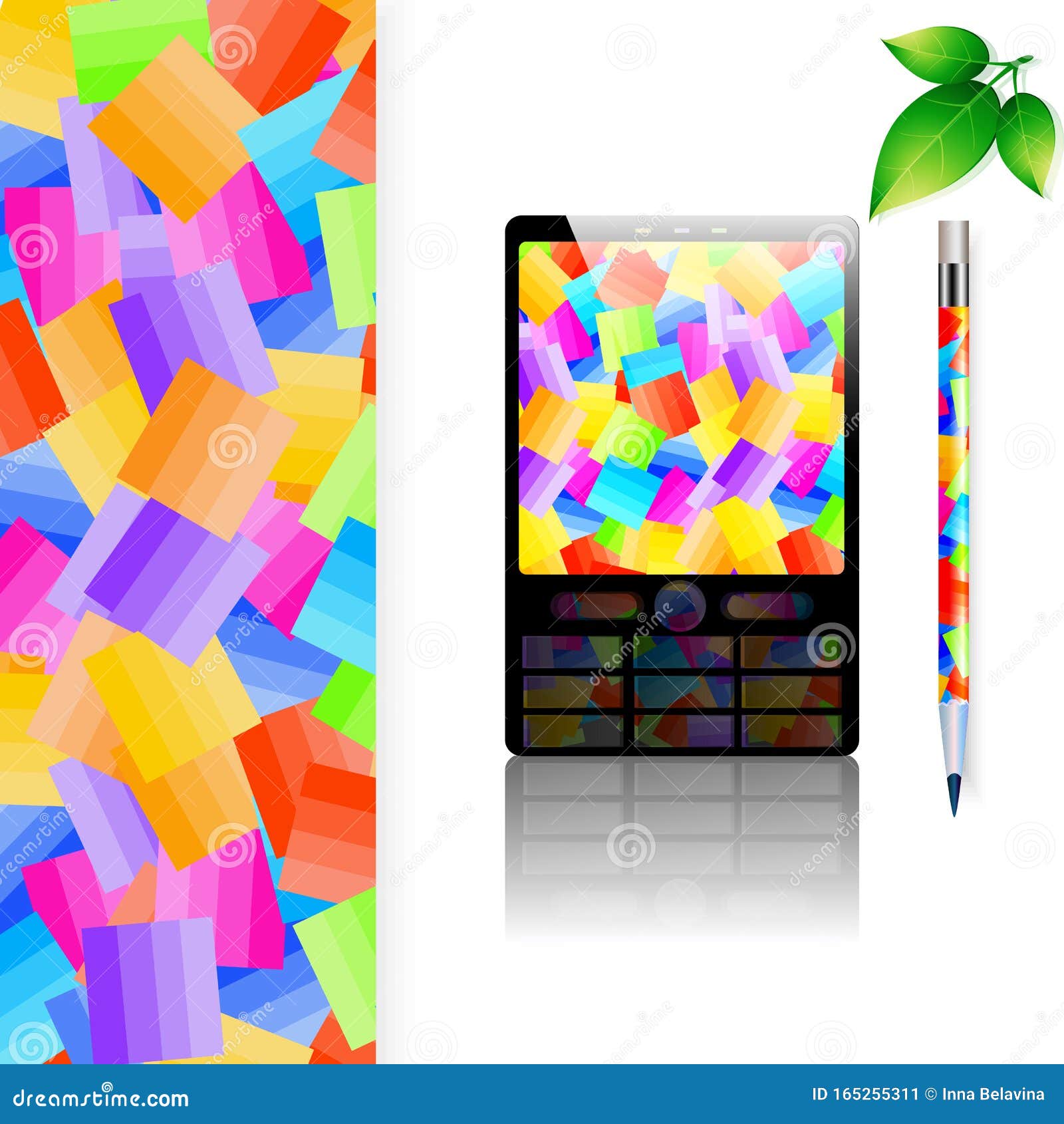 Background Design with Display Project. Backdrop for Tablet, Telephone ...