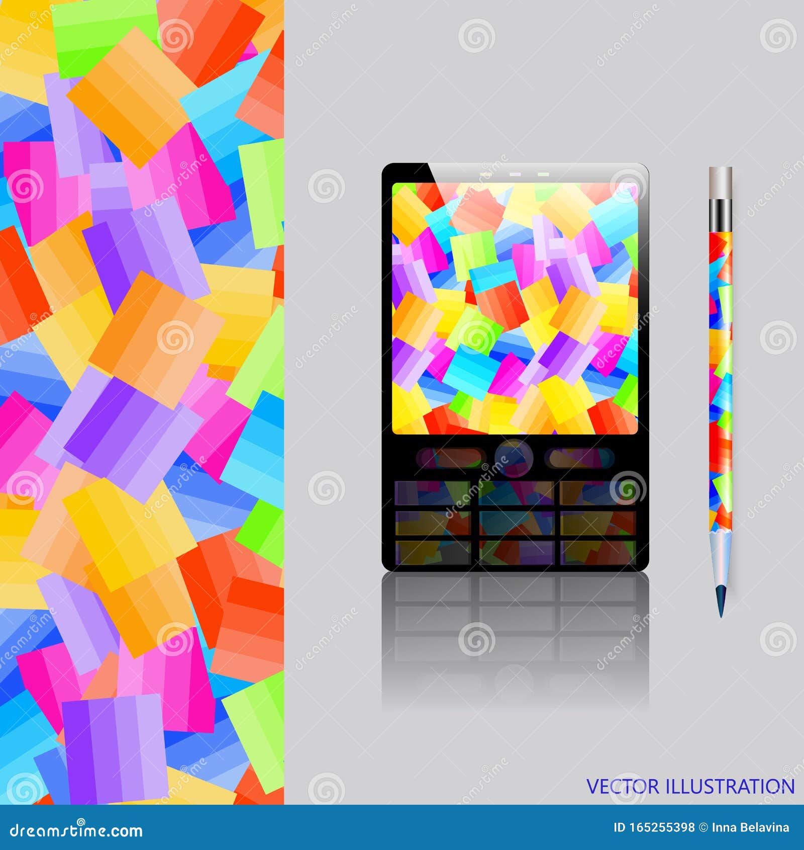 Background Design with Display Project. Backdrop for Tablet, Telephone ...