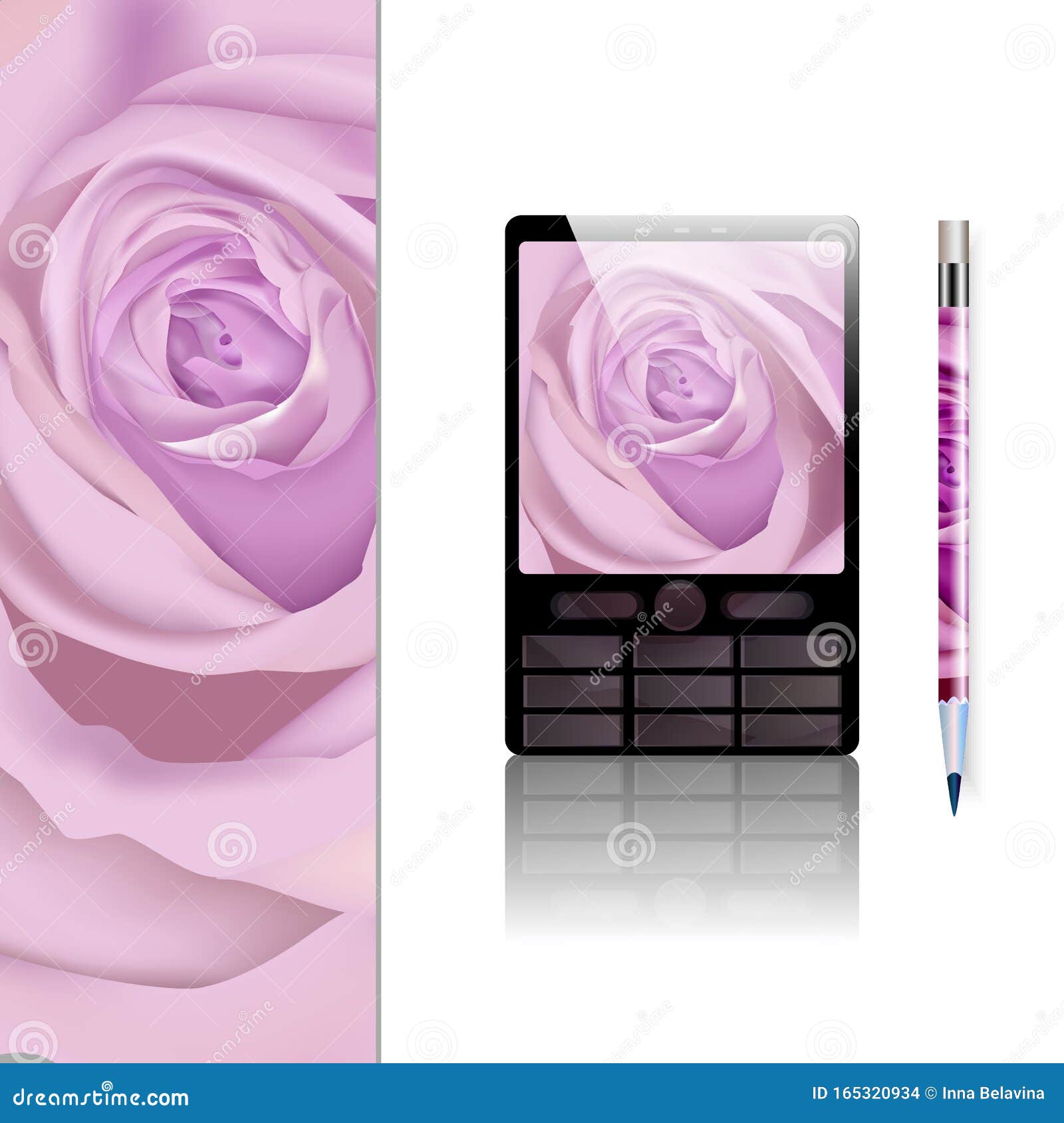 Background Design with Display Project. Bright Backdrop for Tablet ...