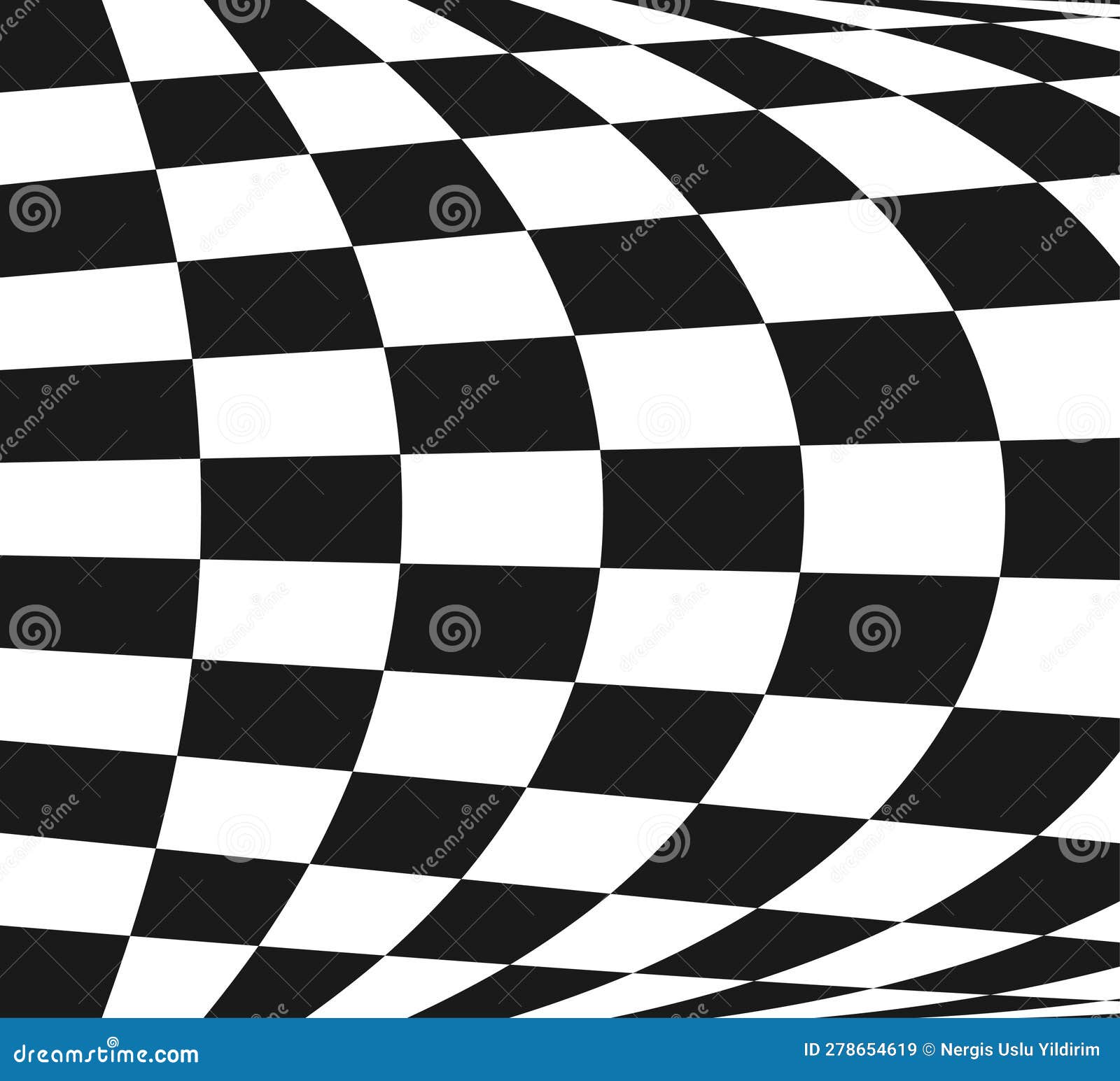 Distorted Gray and White Checkerboard Stock Vector - Illustration of ...