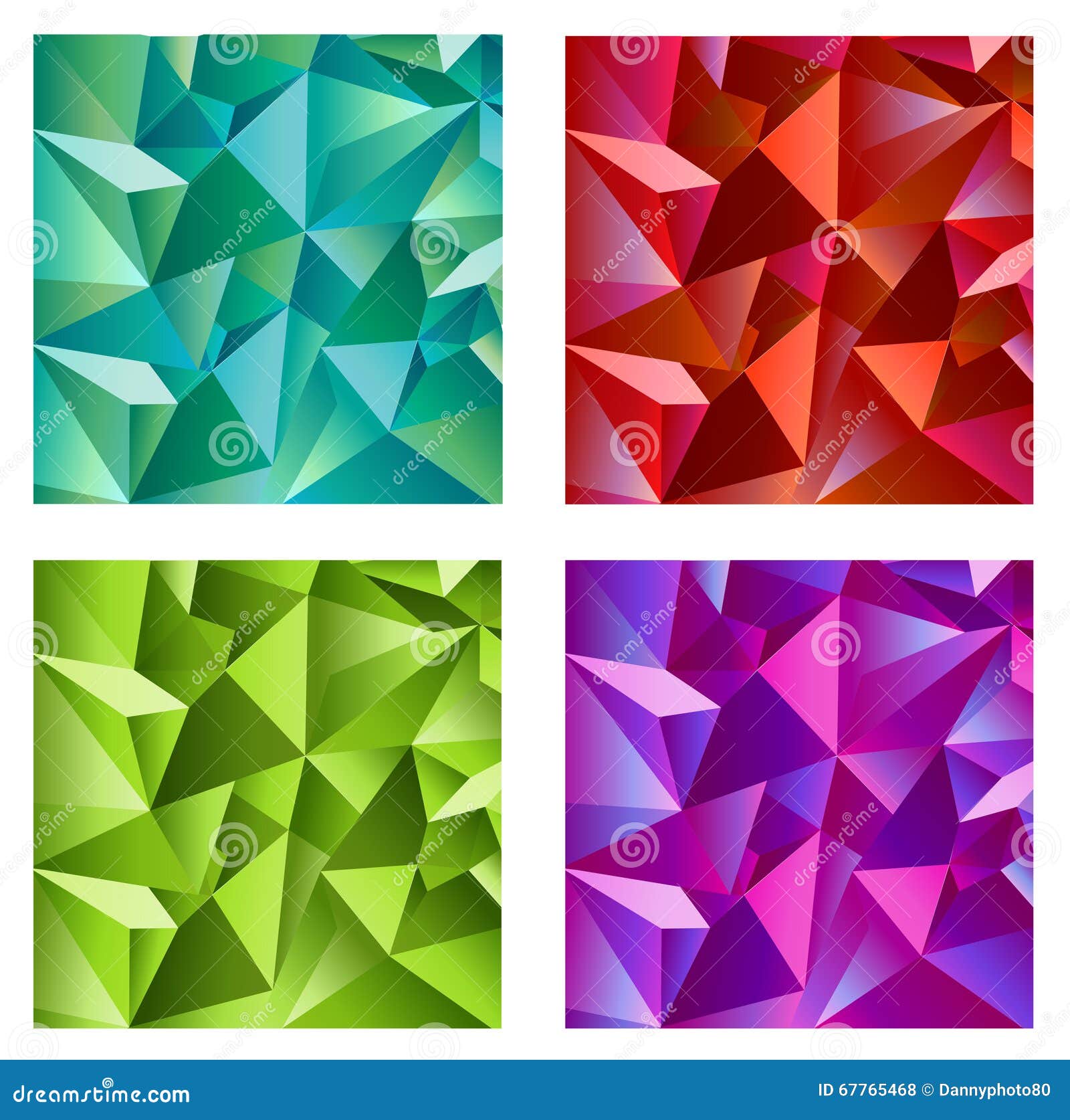 Background Design in Four Colors Stock Vector - Illustration of shape ...