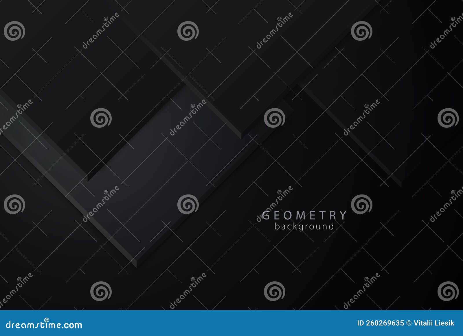 Background Design with Geometric Shapes.Black Square and Rhombus on a ...
