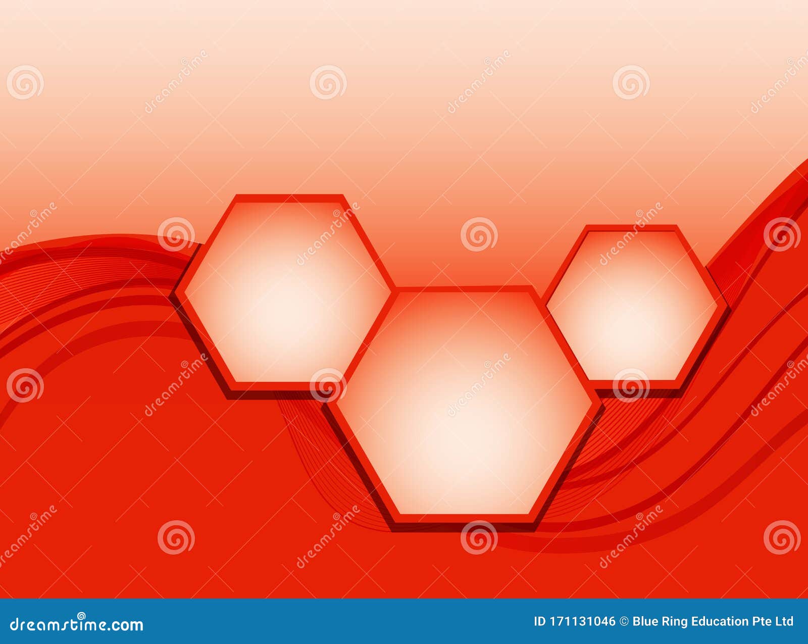 Background Design with Hexagon Patterns Stock Illustration ...