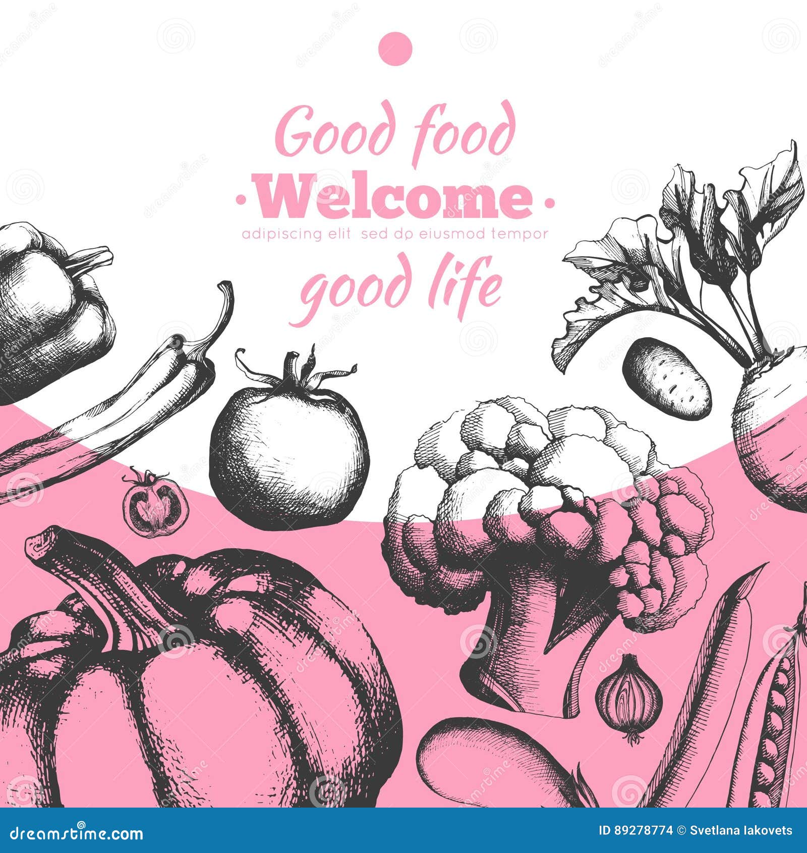 Background for the Design of Invitations and a Menu Consisting of Fresh ...