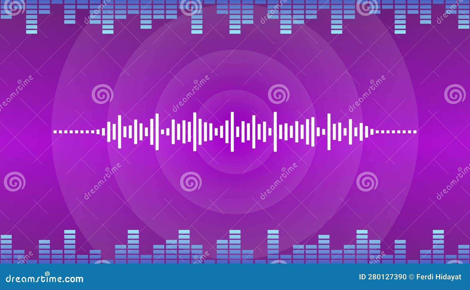 Background Design of a Music Wave Dj Stock Vector - Illustration of ...