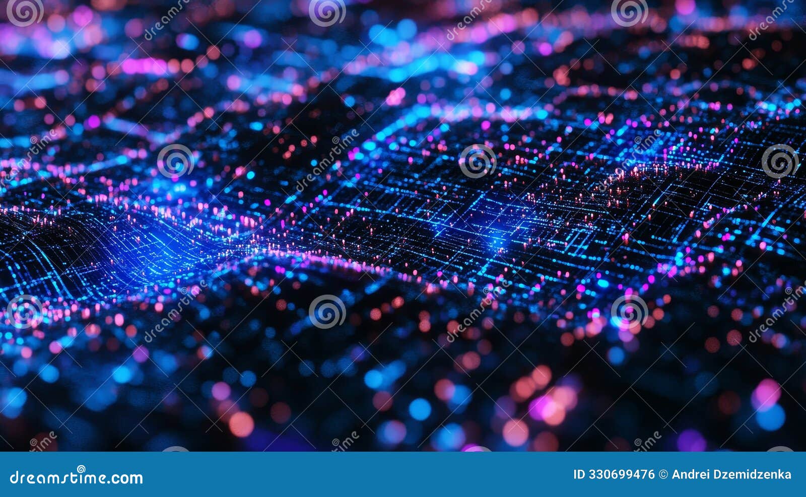 Background Design of Neon Color Circuit Boards with a Line Texture ...