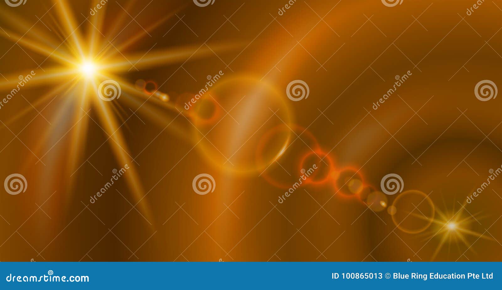 Background Design with Orange Beam Light Stock Vector - Illustration of ...