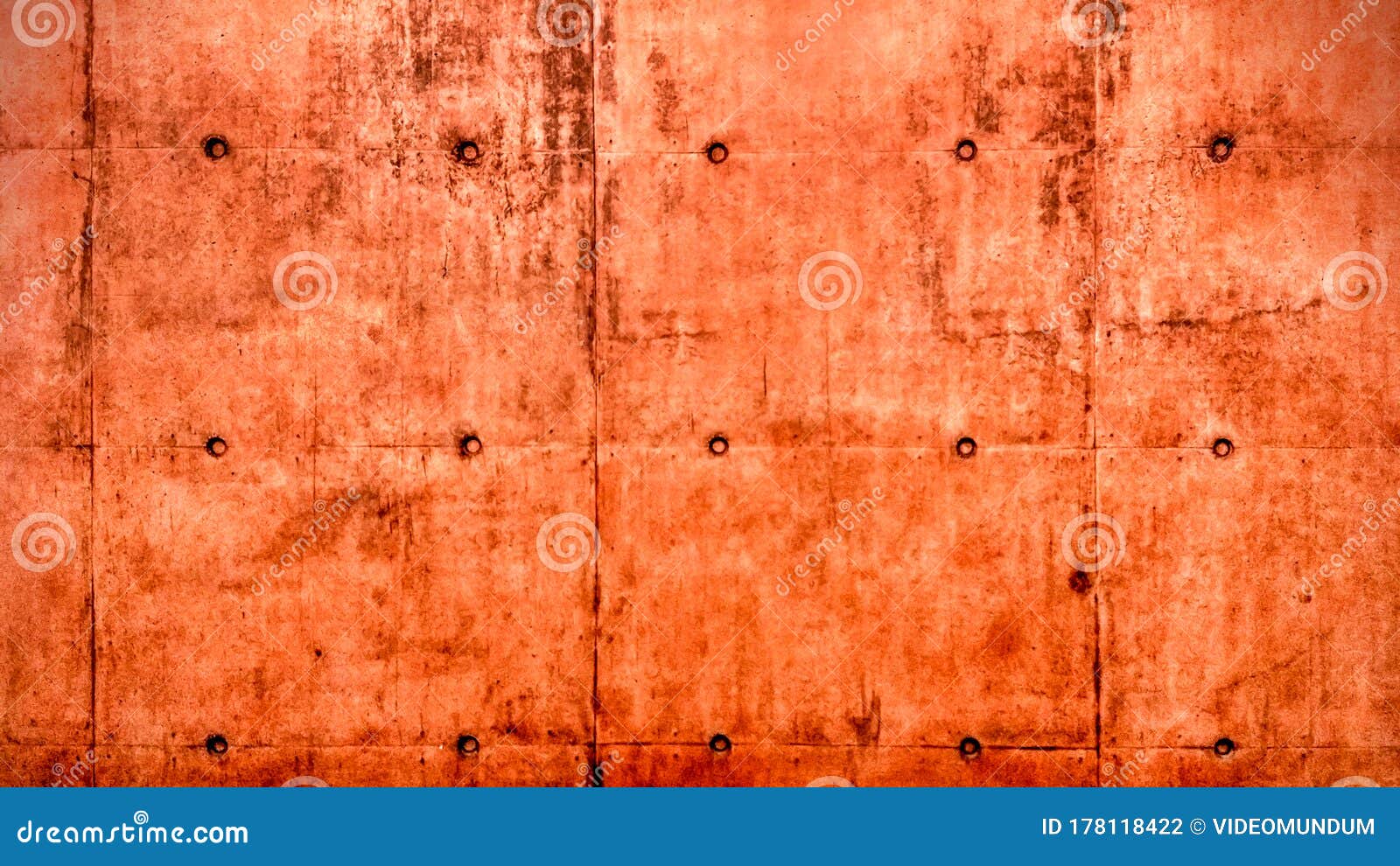 Background Design Pattern: Rust Colored Metal Wall Paneling Stock Photo ...