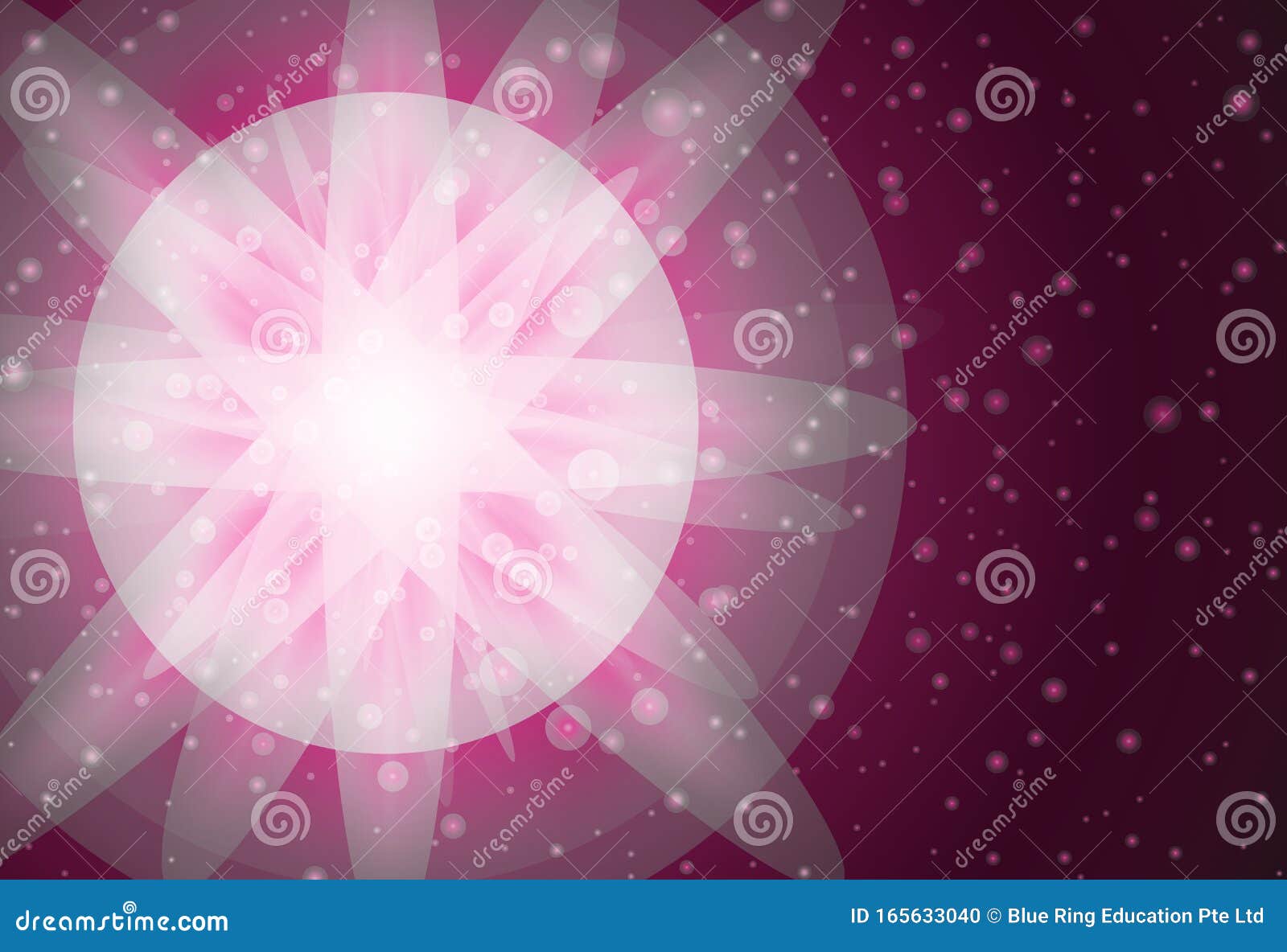 Background Design with Pink Bright Light Stock Illustration ...