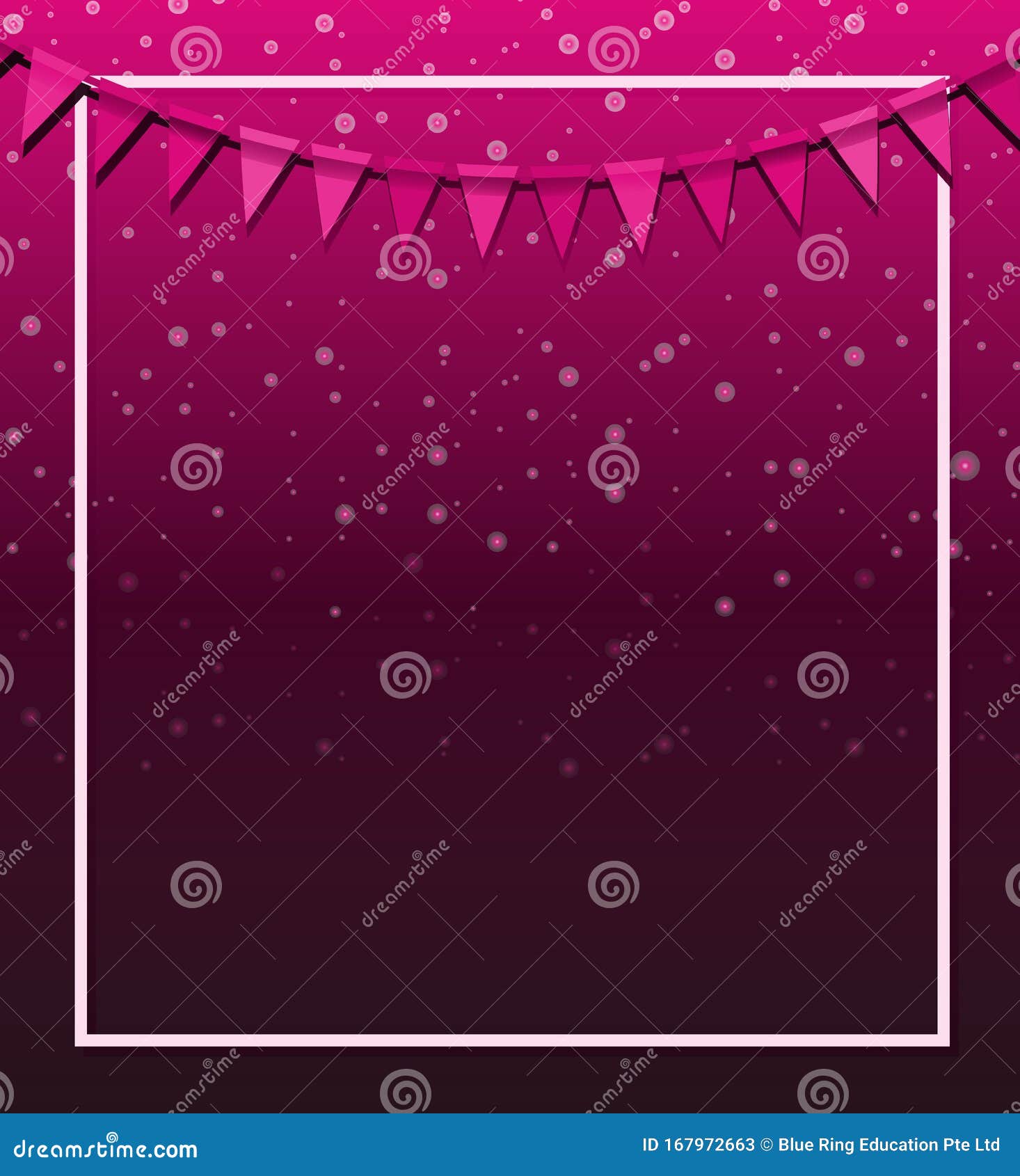 Background Design with Pink Flags Stock Vector - Illustration of banner ...