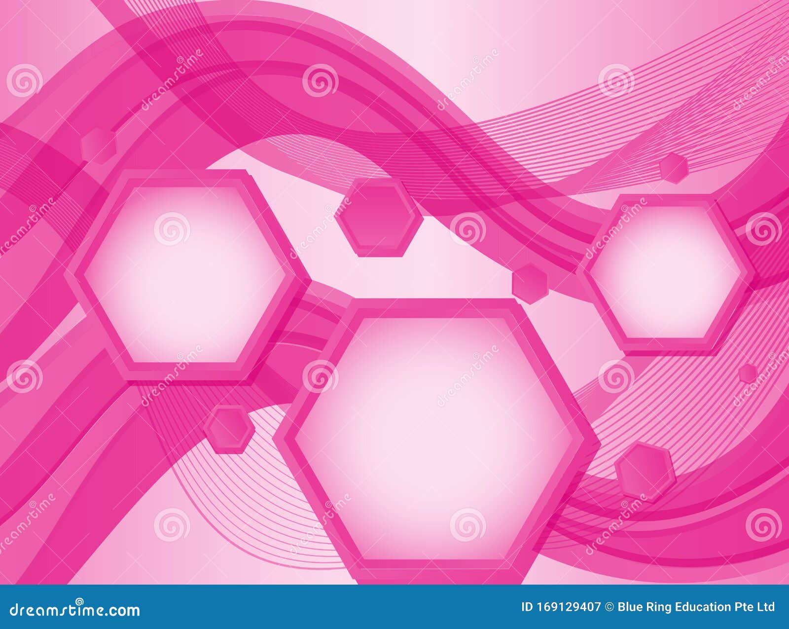 Background Design with Pink Hexagon Patterns Stock Vector - Illustration of clip, edible: 169129407