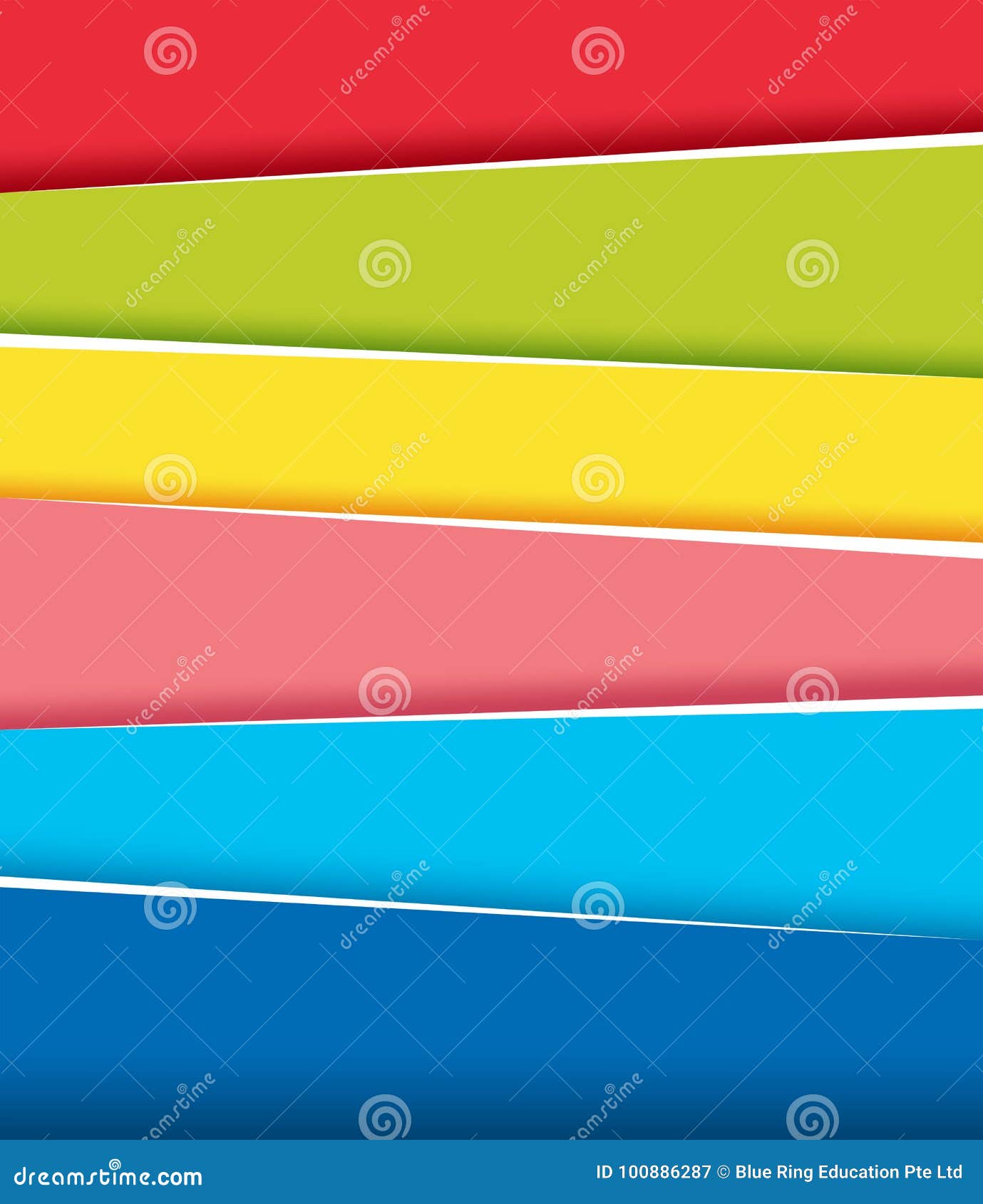 Background Design with Rainbow Banners Stock Vector - Illustration of ...