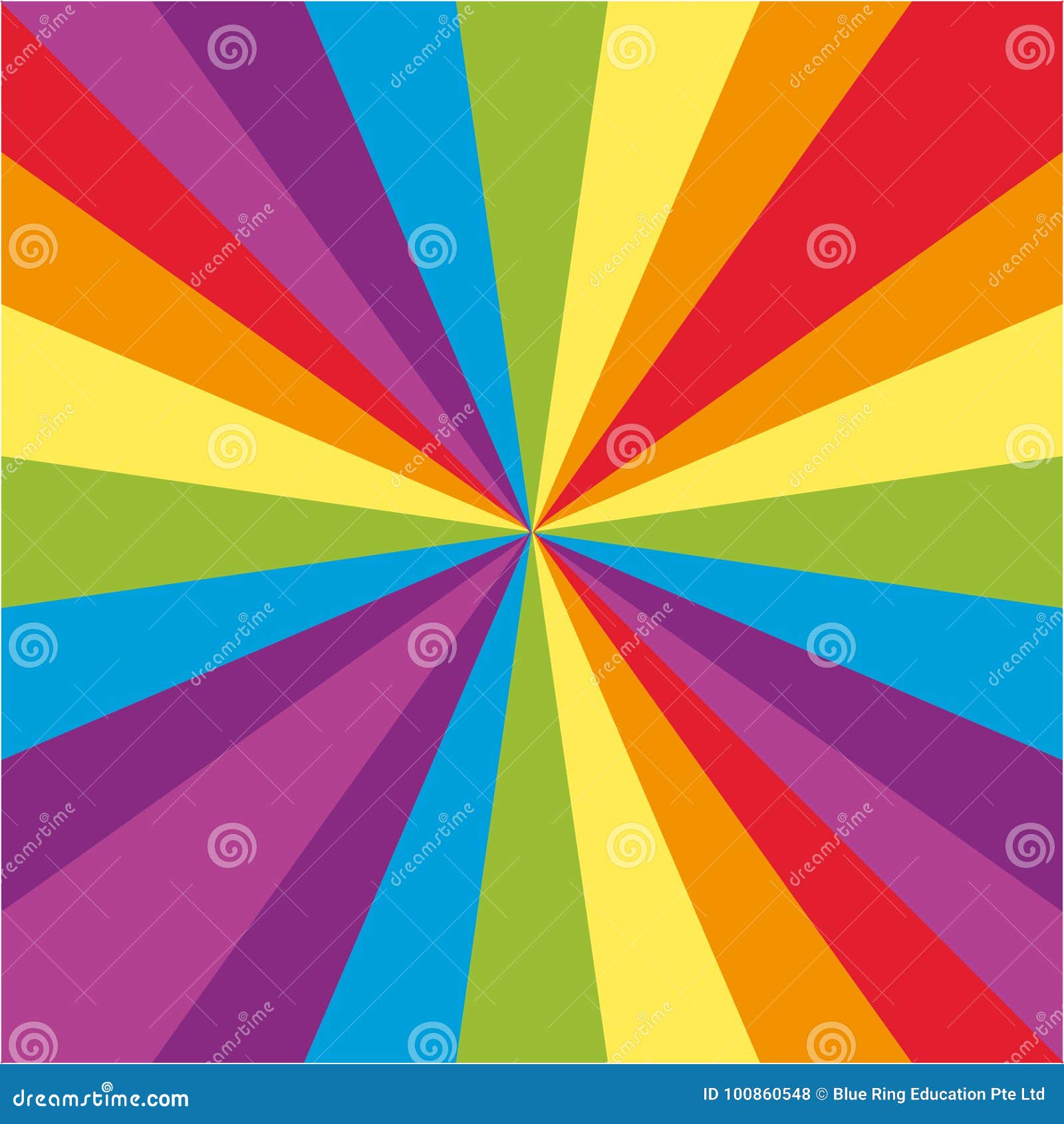 Background Design with Rainbow Beams Stock Vector - Illustration of ...
