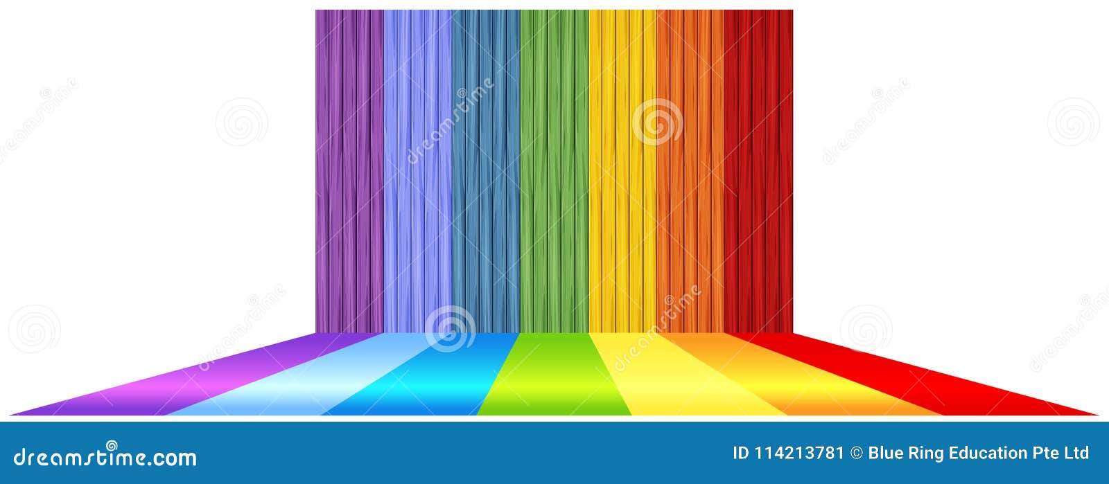 Background Design with Rainbow Floor Stock Vector - Illustration of ...