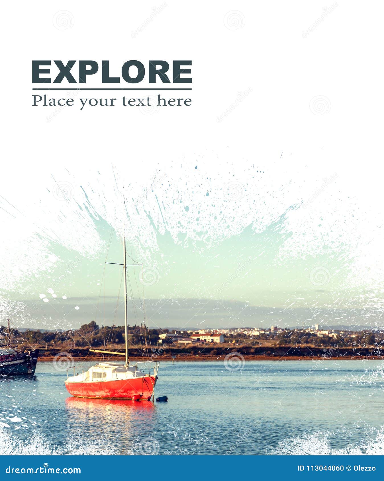 Background and Design, with a Splash Effect, with a Photograph O Stock ...