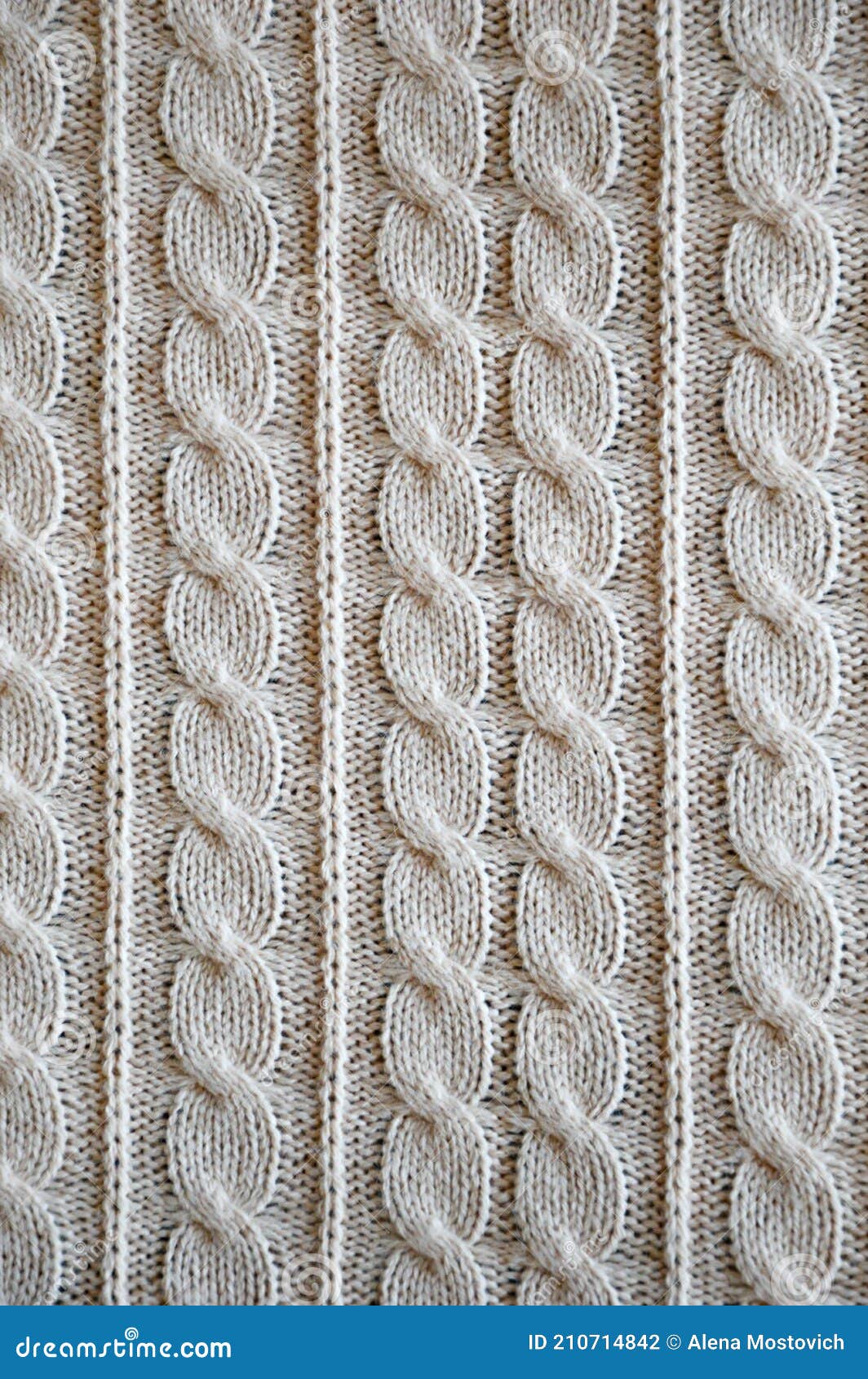 Background for the Design. the Texture of the Knitted Fabric. Braids ...