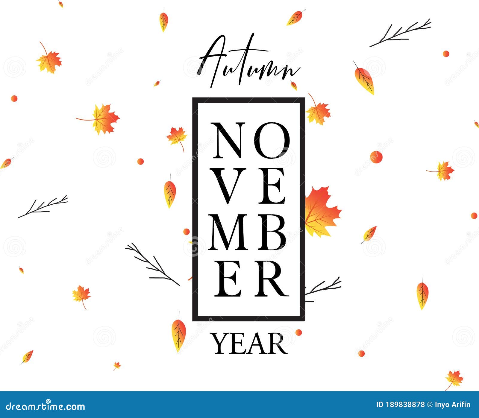 The Background Design for Thanksgiving in November Stock Illustration ...