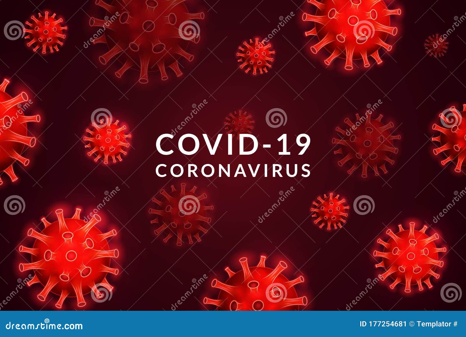 Background Design with the Theme of the Covid-19 Virus Outbreak. Corona ...