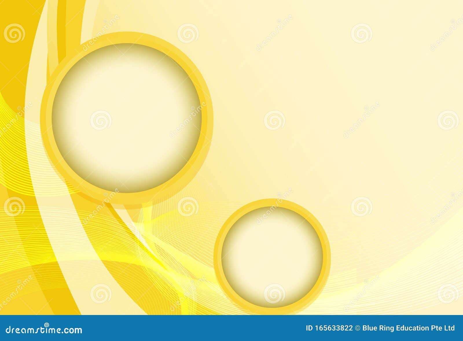 Background Design with Yellow Abstract Patterns Stock Illustration ...