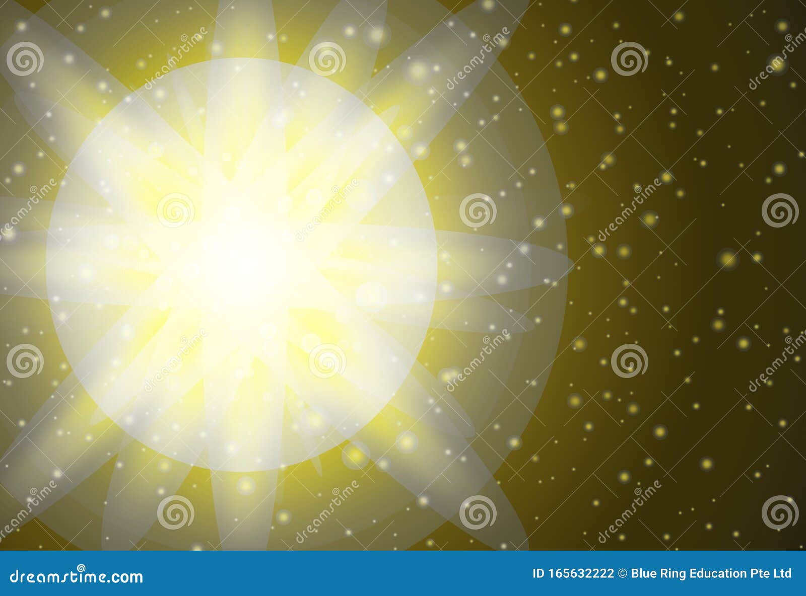 Background Design with Yellow Bright Light Stock Illustration ...