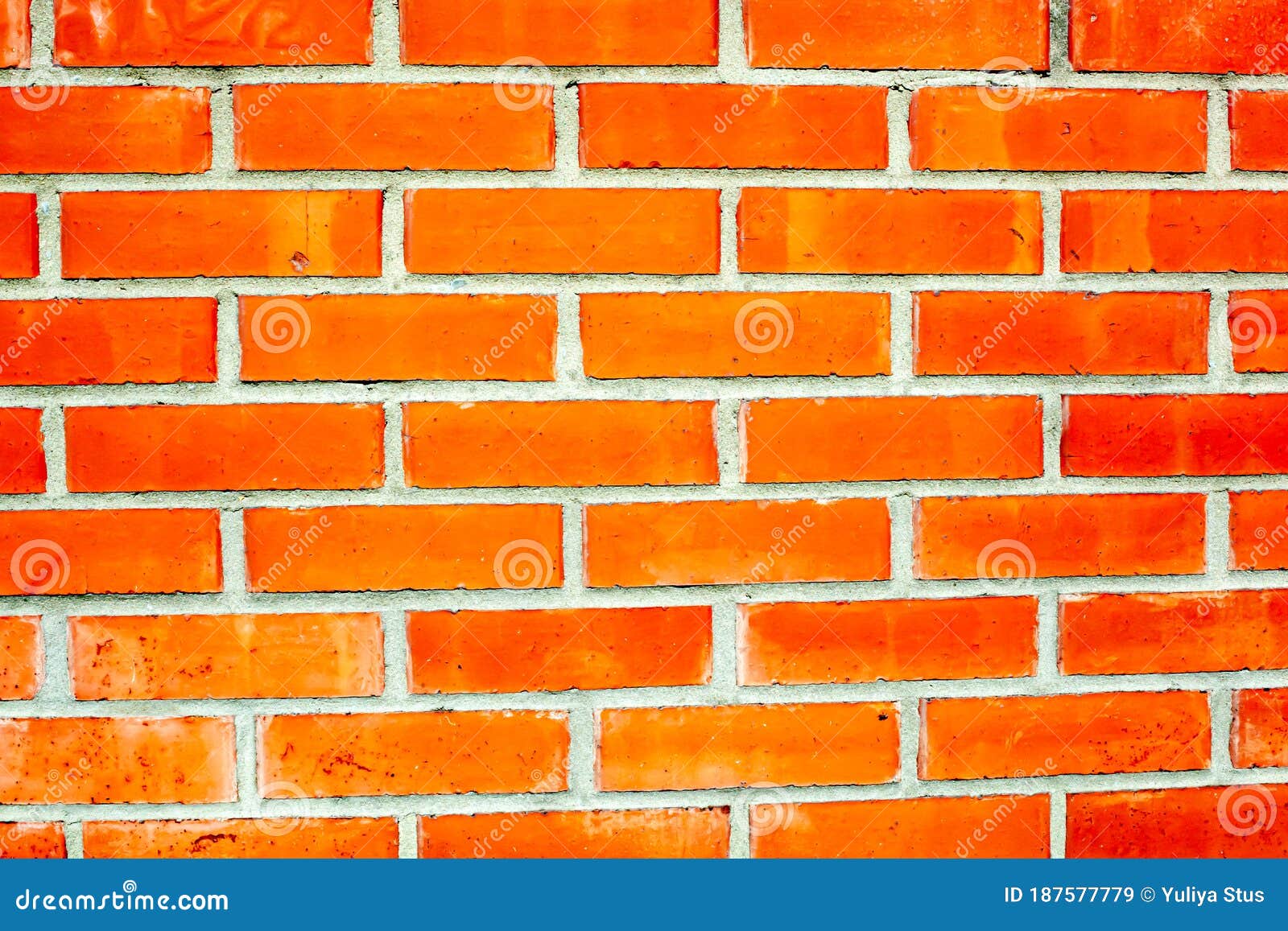Bright brick wall stock image. Image of brick, cement - 187577779