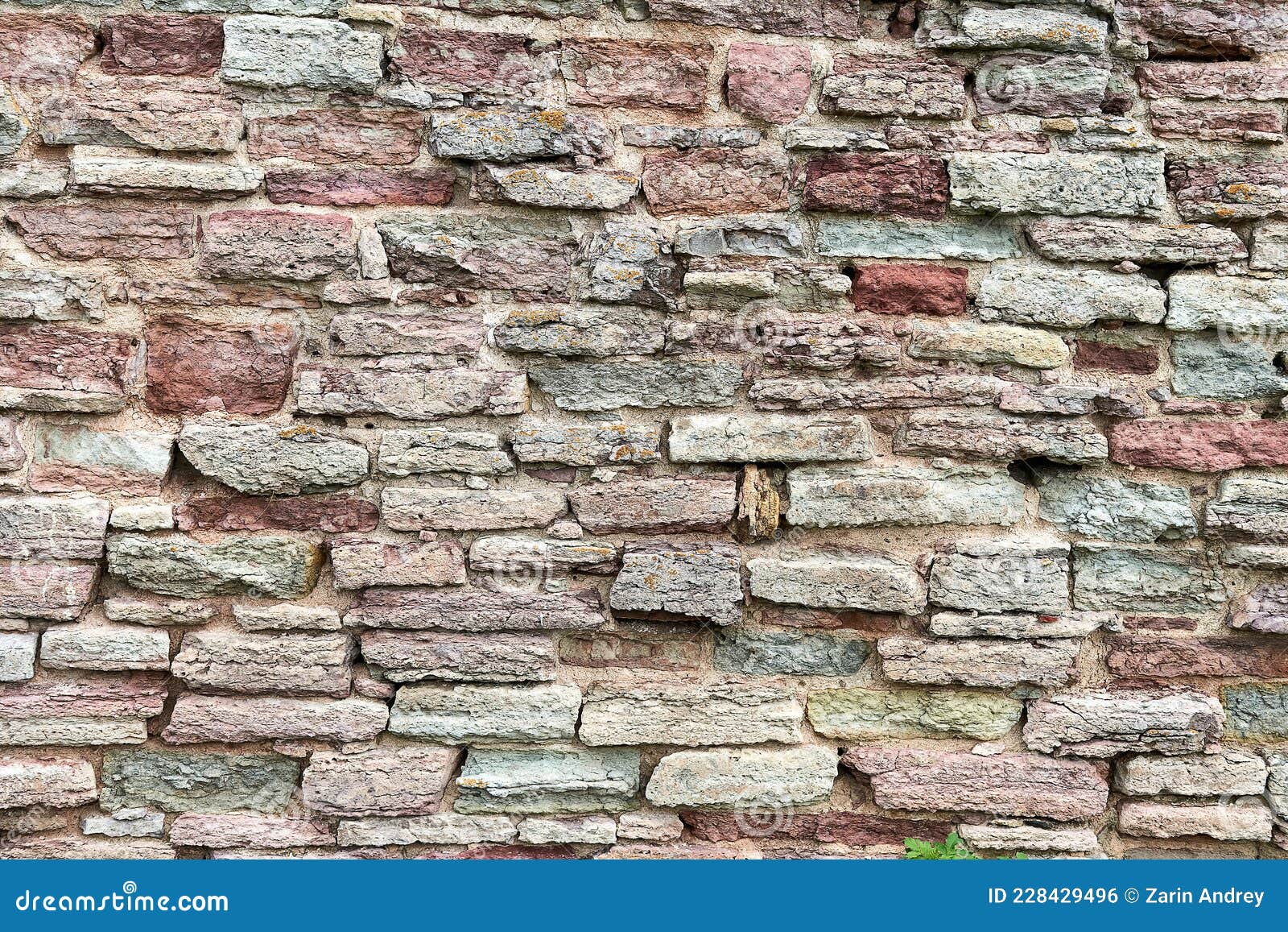 Background from Destroyed Brick Wall Stock Photo - Image of rough ...