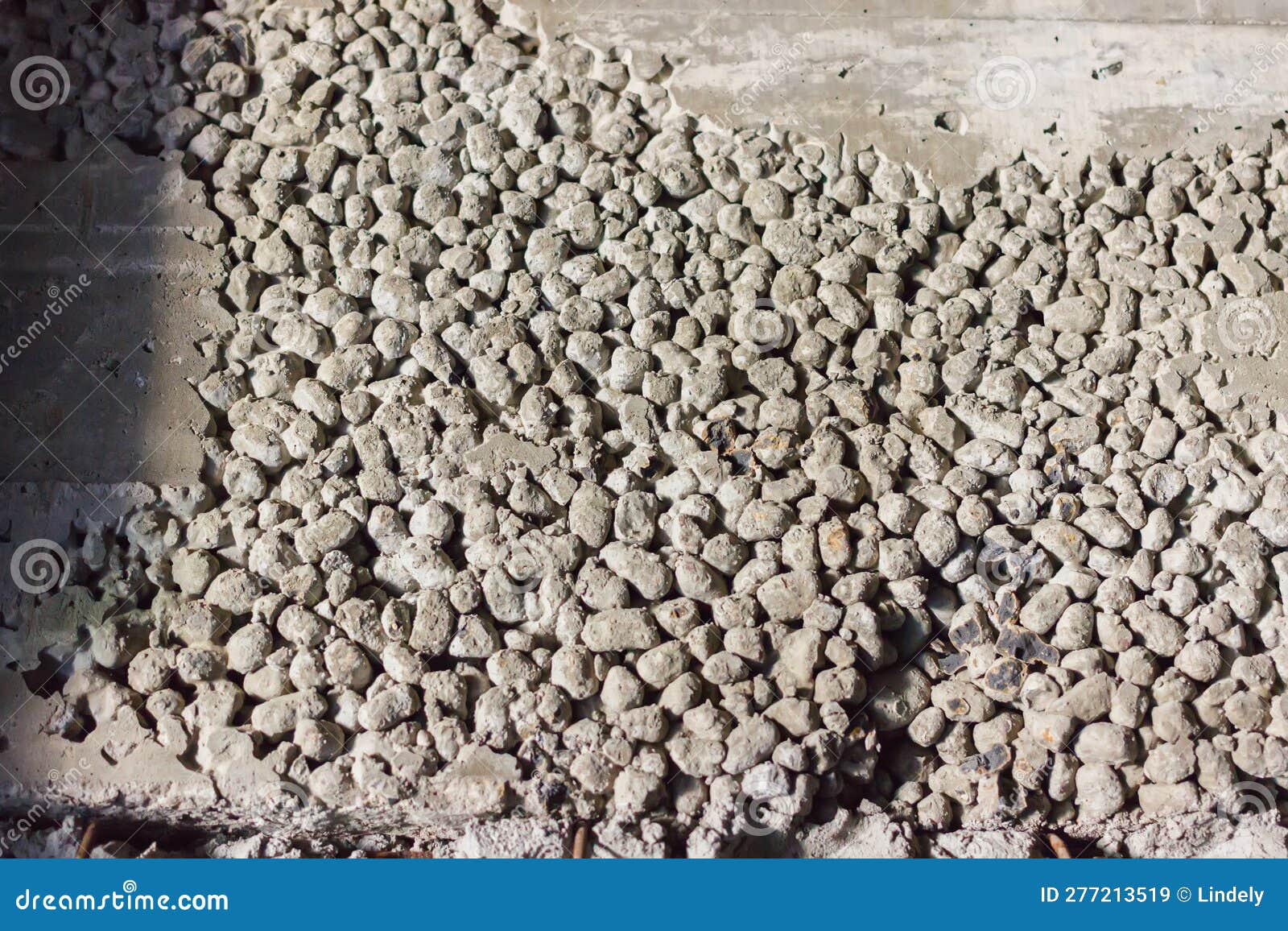 Background of a Destroyed Concrete Wall Stock Image - Image of ...