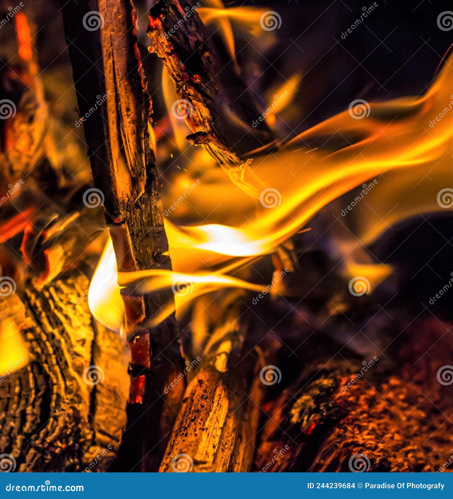 Background with Detail of Embers and Fire Stock Photo - Image of yellow ...