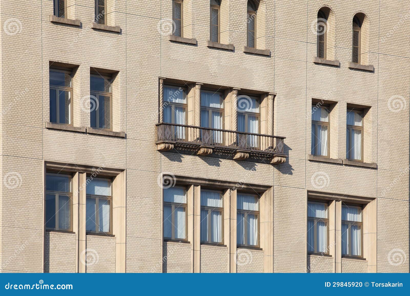 Detail of Windows in High-rise Stock Photo - Image of condominium ...