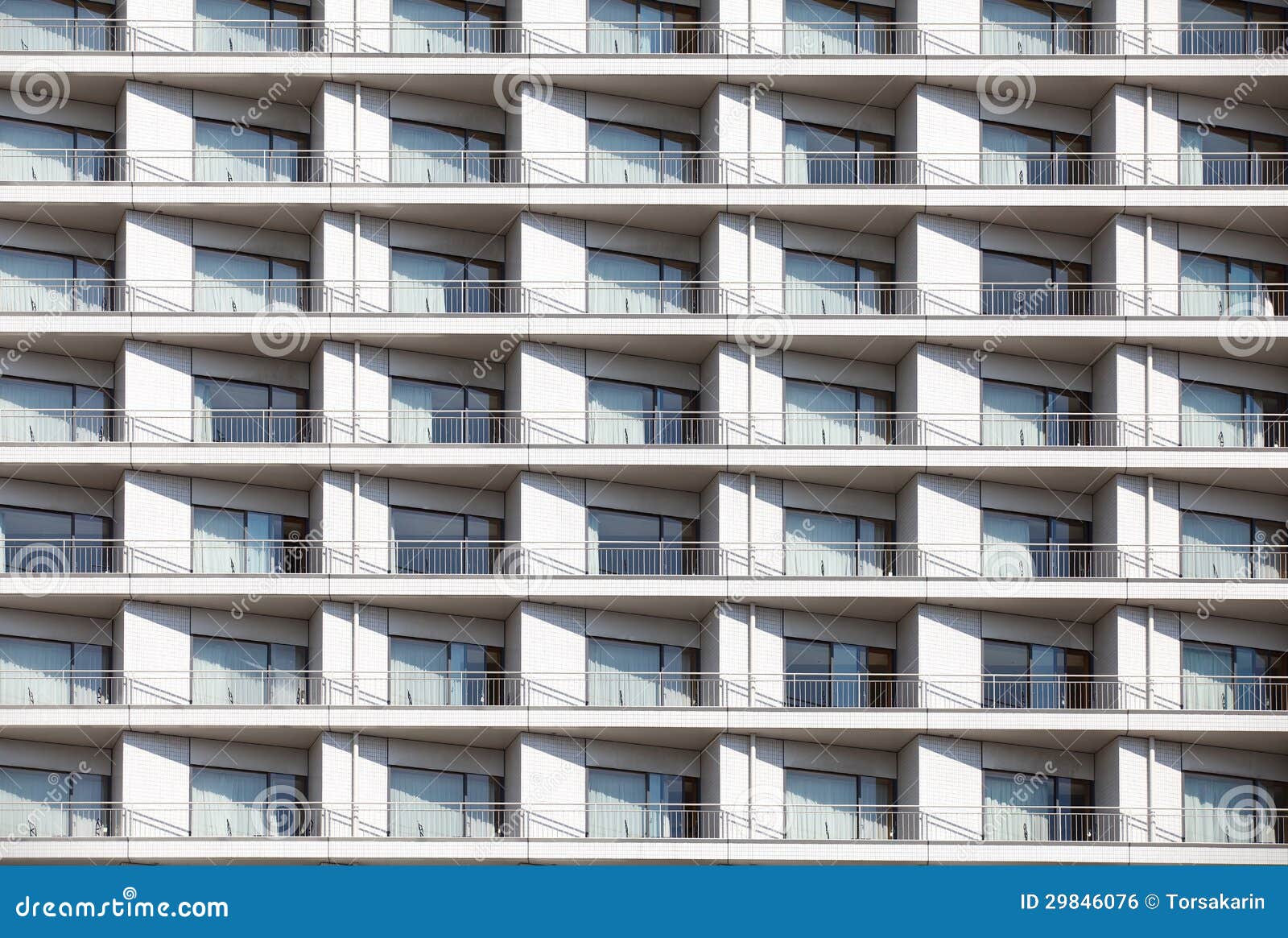 Detail of Windows in High-rise Stock Photo - Image of highrise ...