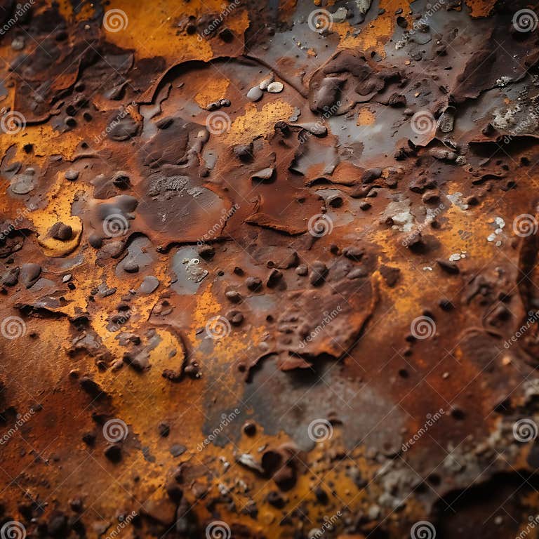 Ai Generated. Background with Detailed Rust and Corrosion Textures ...