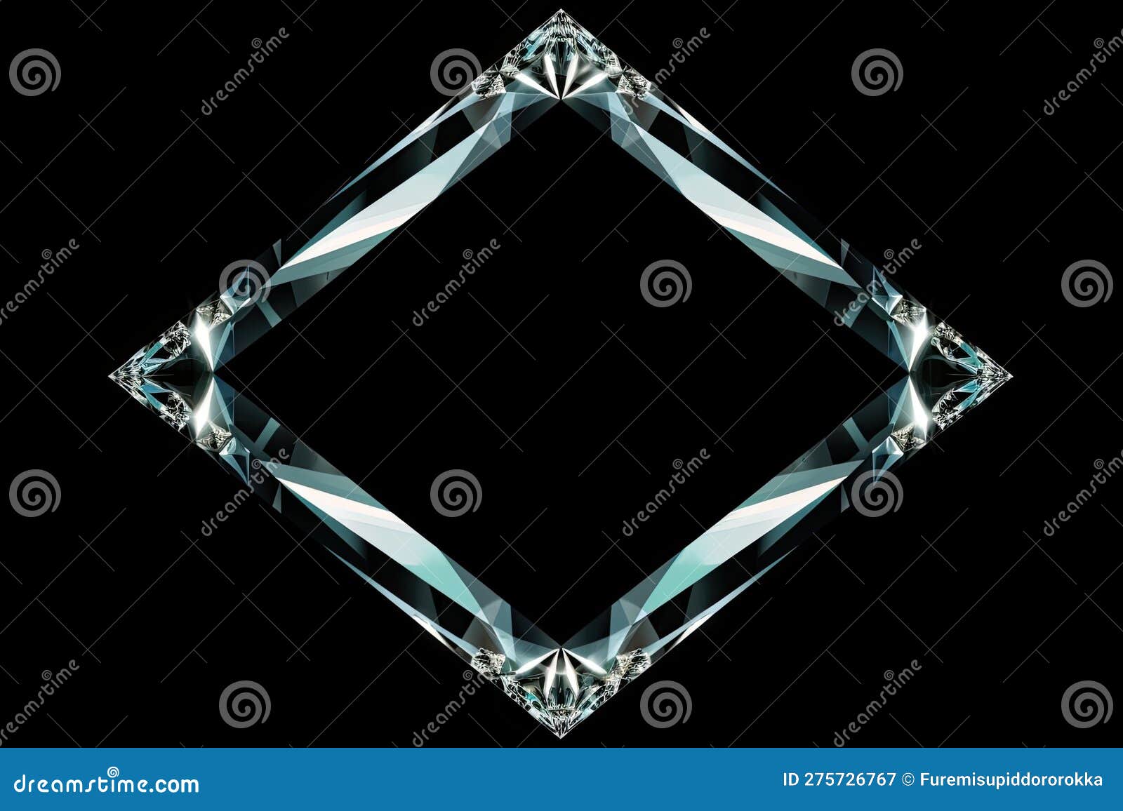 Diamond Frame . Abstract Geometric Frames Stock Illustration ...
